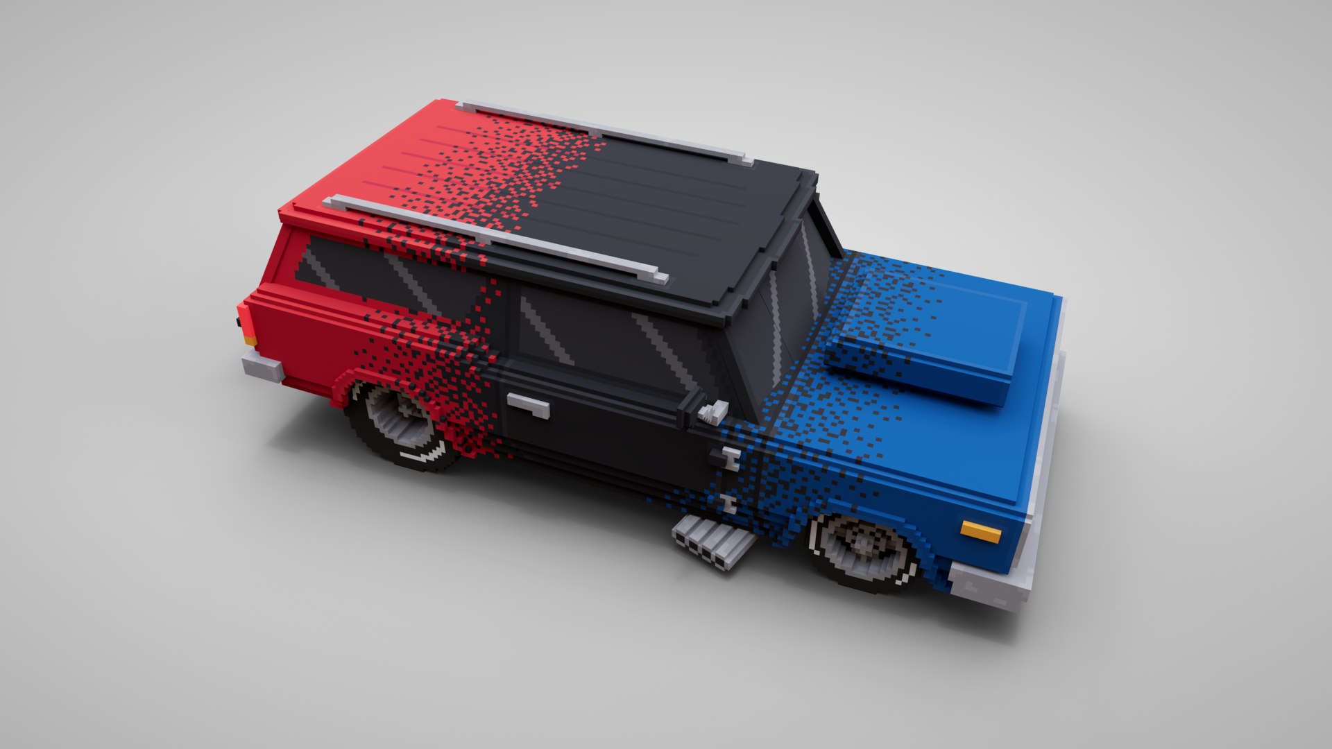 3D Voxel Drag Car - TurboSquid 1939113