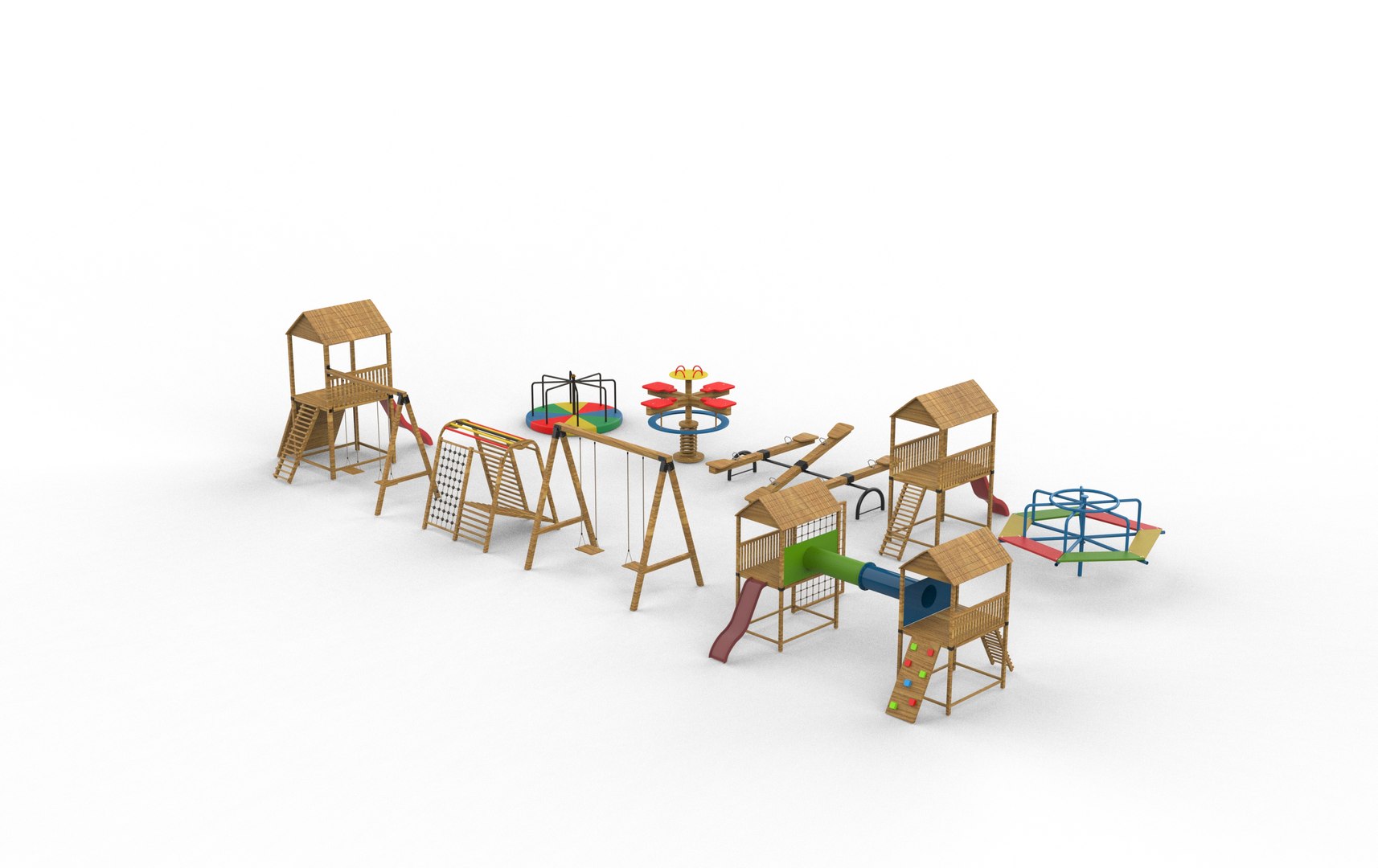 3D Playground Pack 3D Model Model - TurboSquid 2352598