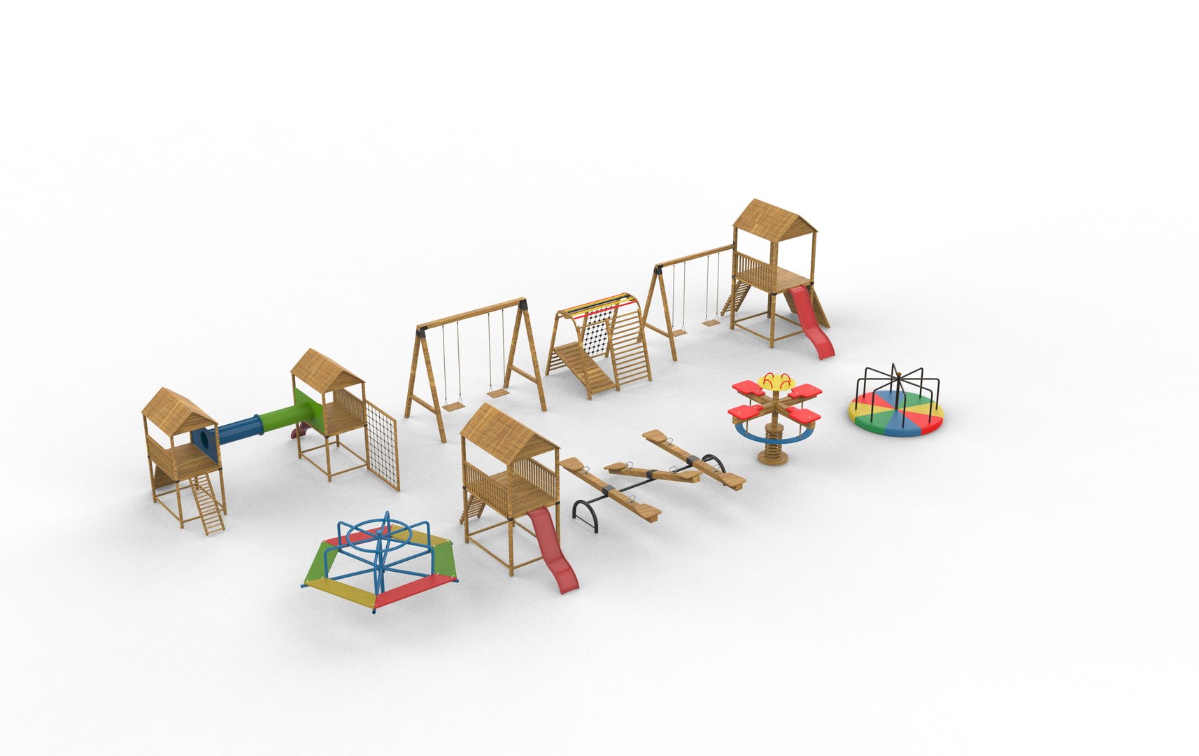 3D Playground Pack 3D Model Model - TurboSquid 2352598