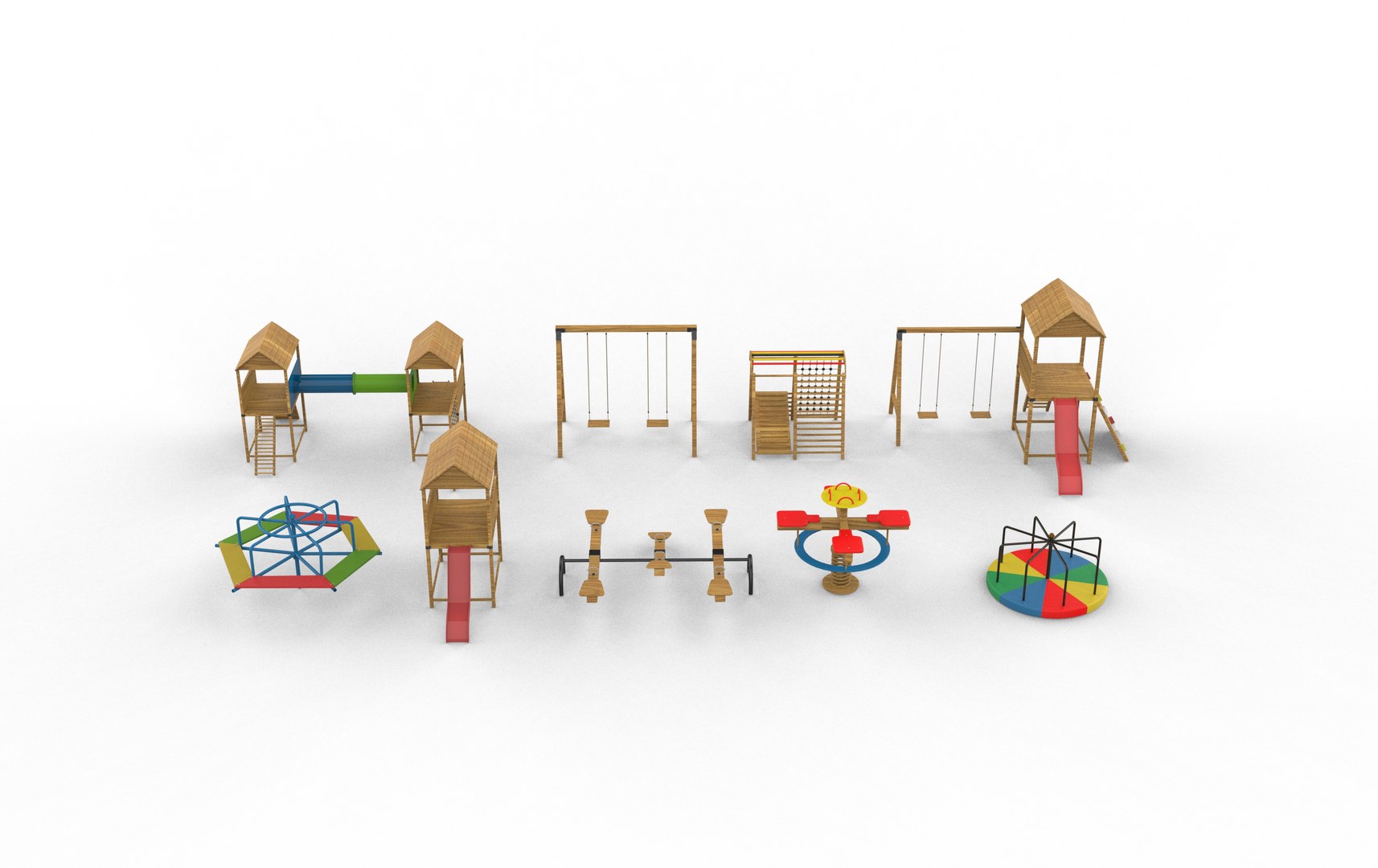 3D Playground Pack 3D Model Model - TurboSquid 2352598