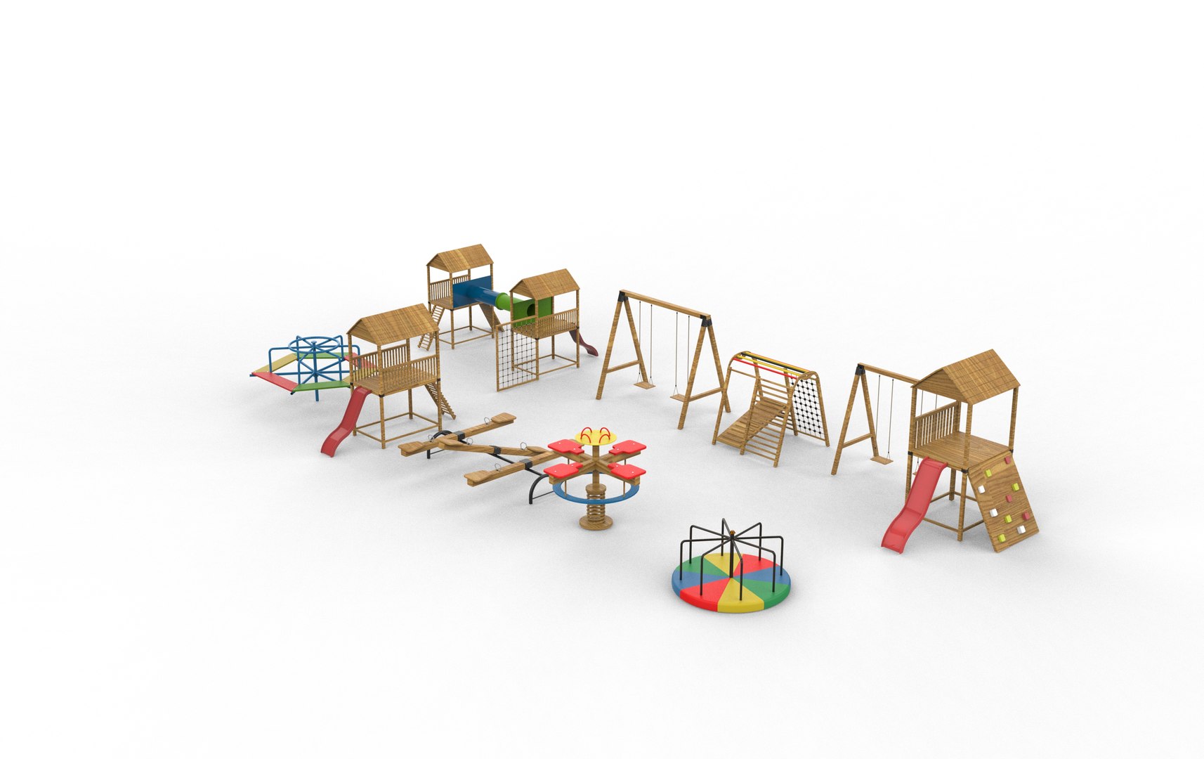 3D Playground Pack 3D Model Model - TurboSquid 2352598