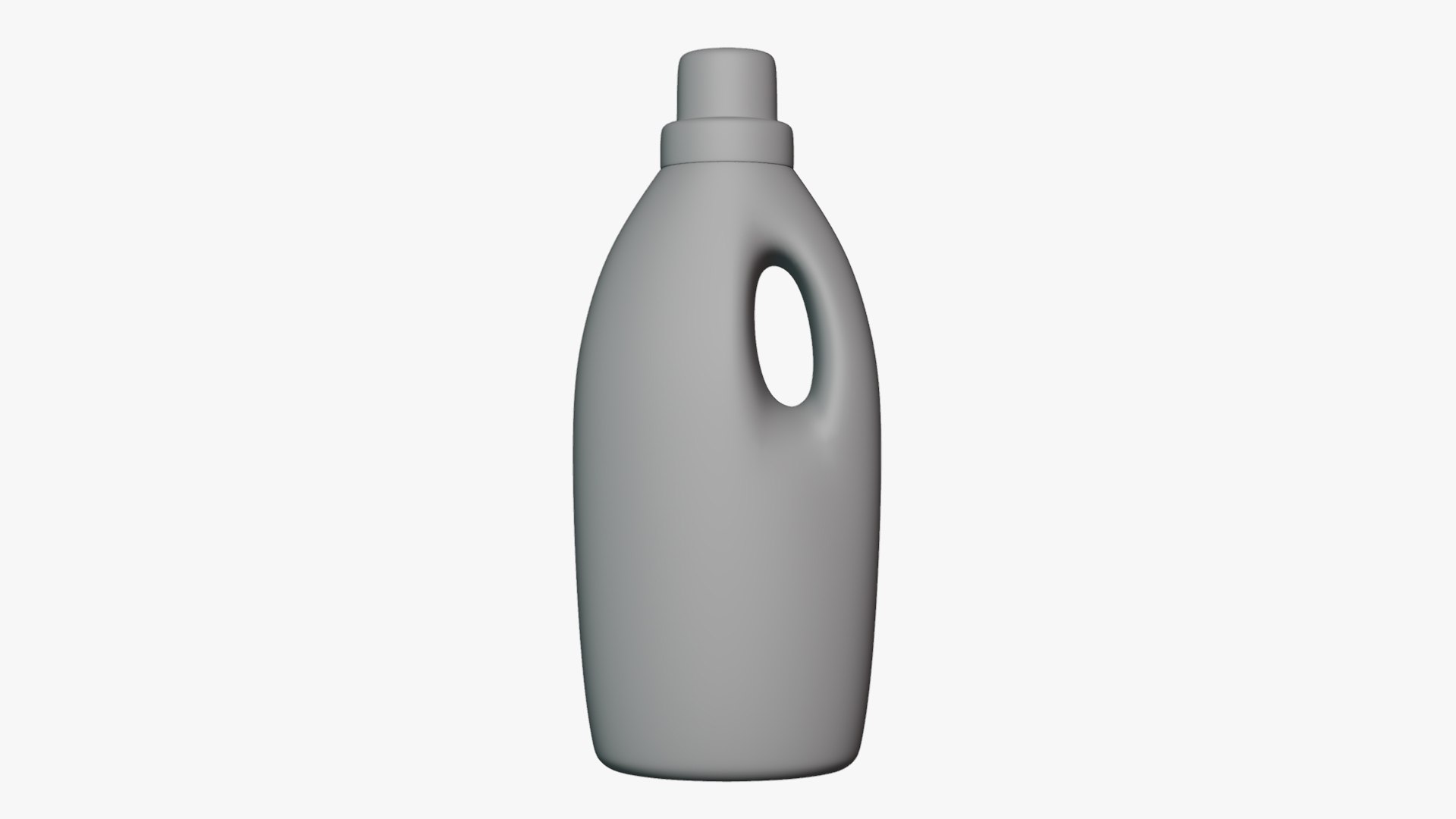 3D Basic Bleach Bottle - Geometry Only No Textures No Materials ...