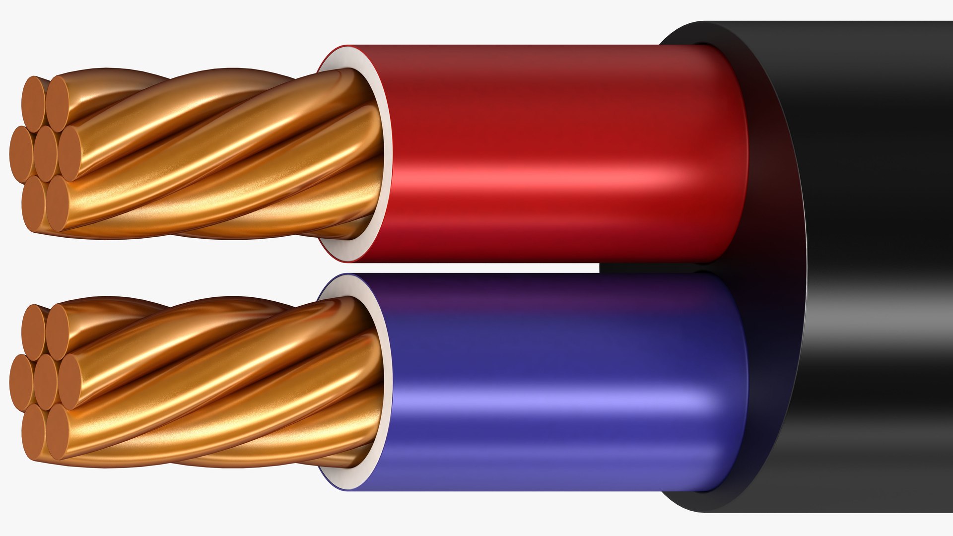 Electrical Cables Multi Core 3d Model