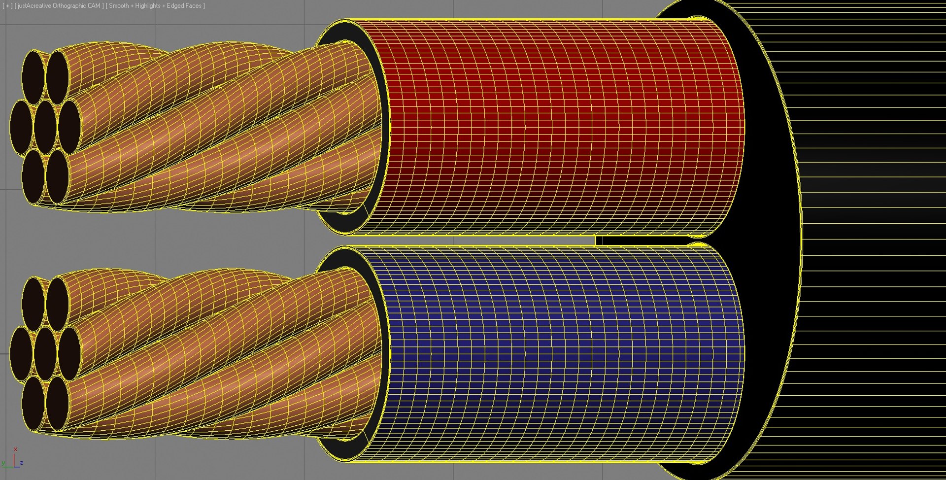 Electrical Cables Multi Core 3d Model