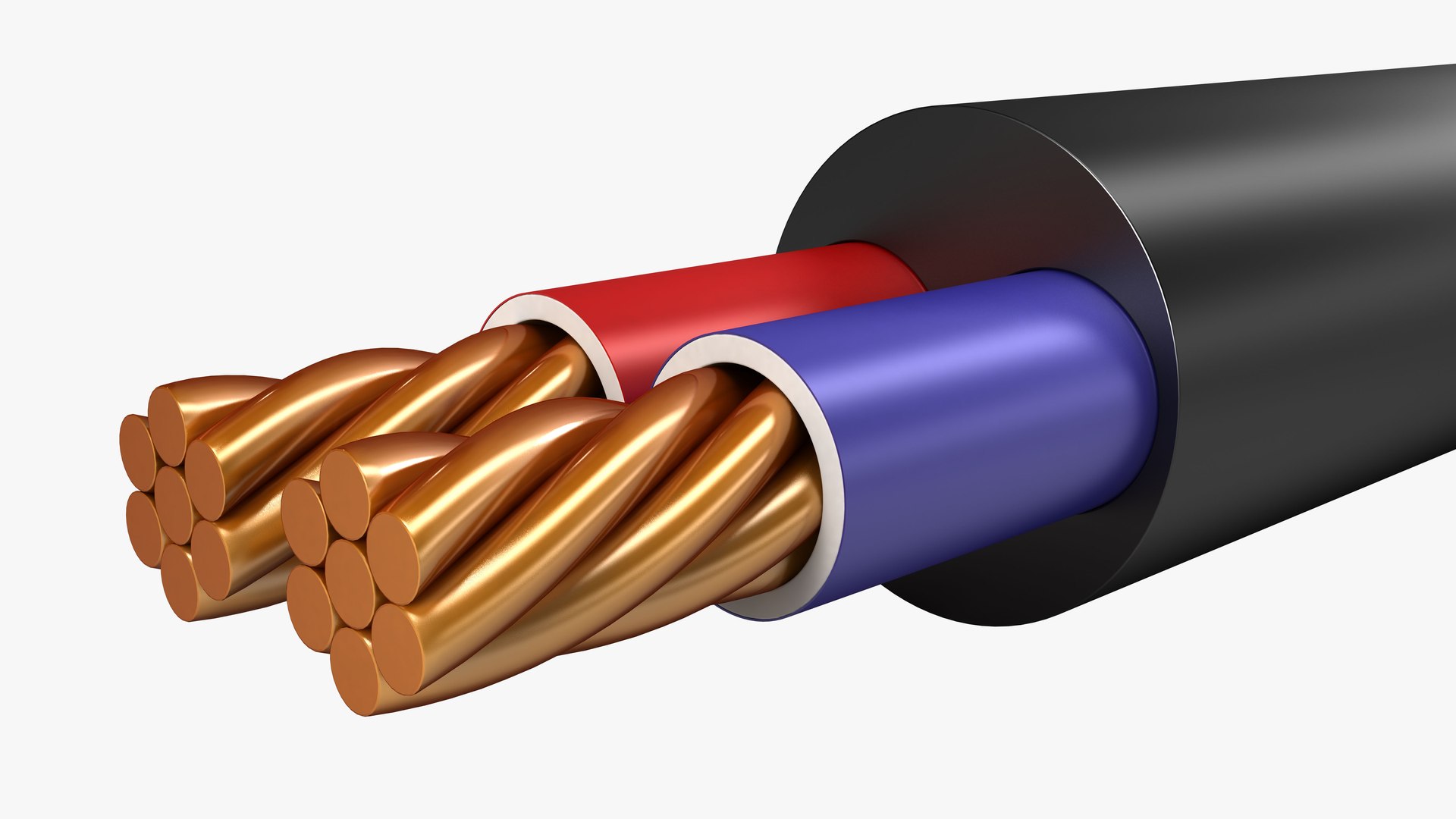 Electrical Cables Multi Core 3d Model