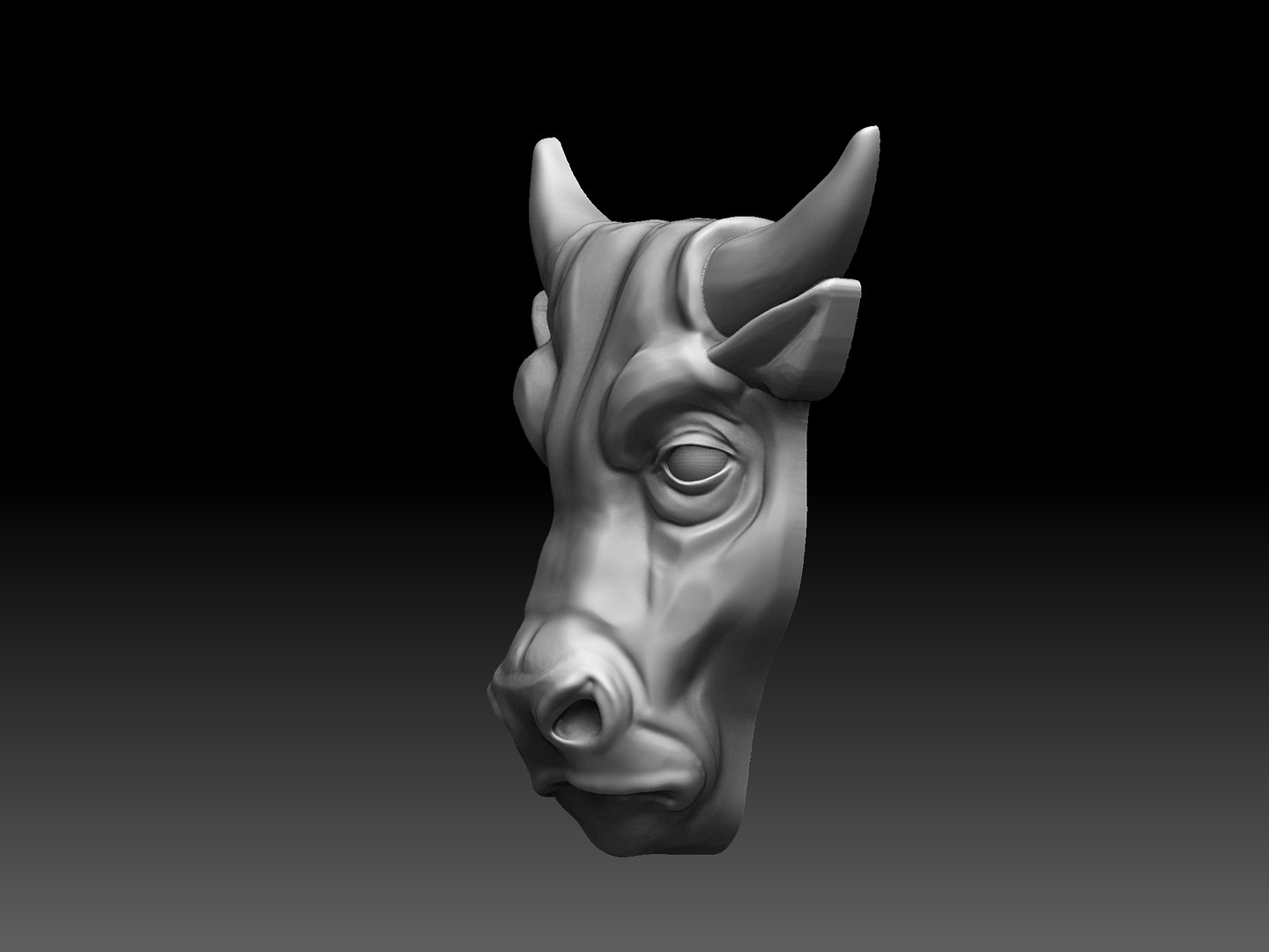 Pendant Cow Head 3D - TurboSquid 1893223