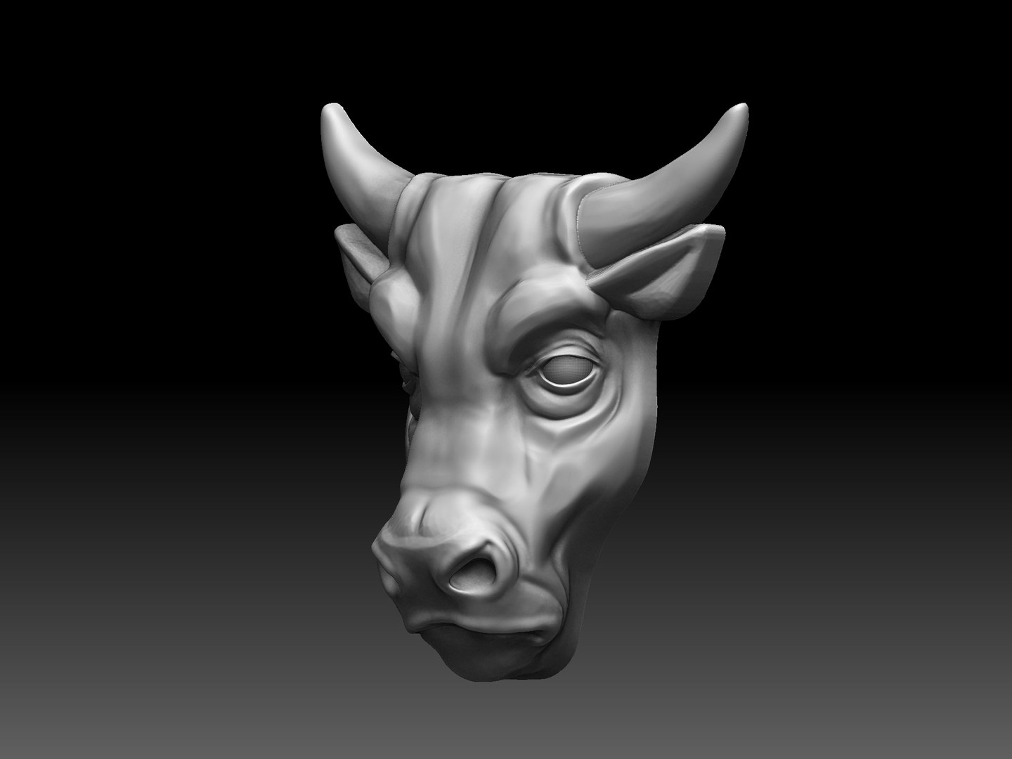 Pendant Cow Head 3D - TurboSquid 1893223