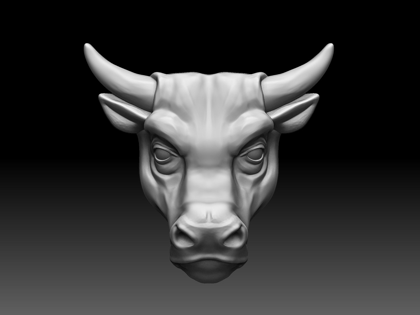 Pendant Cow Head 3D - TurboSquid 1893223