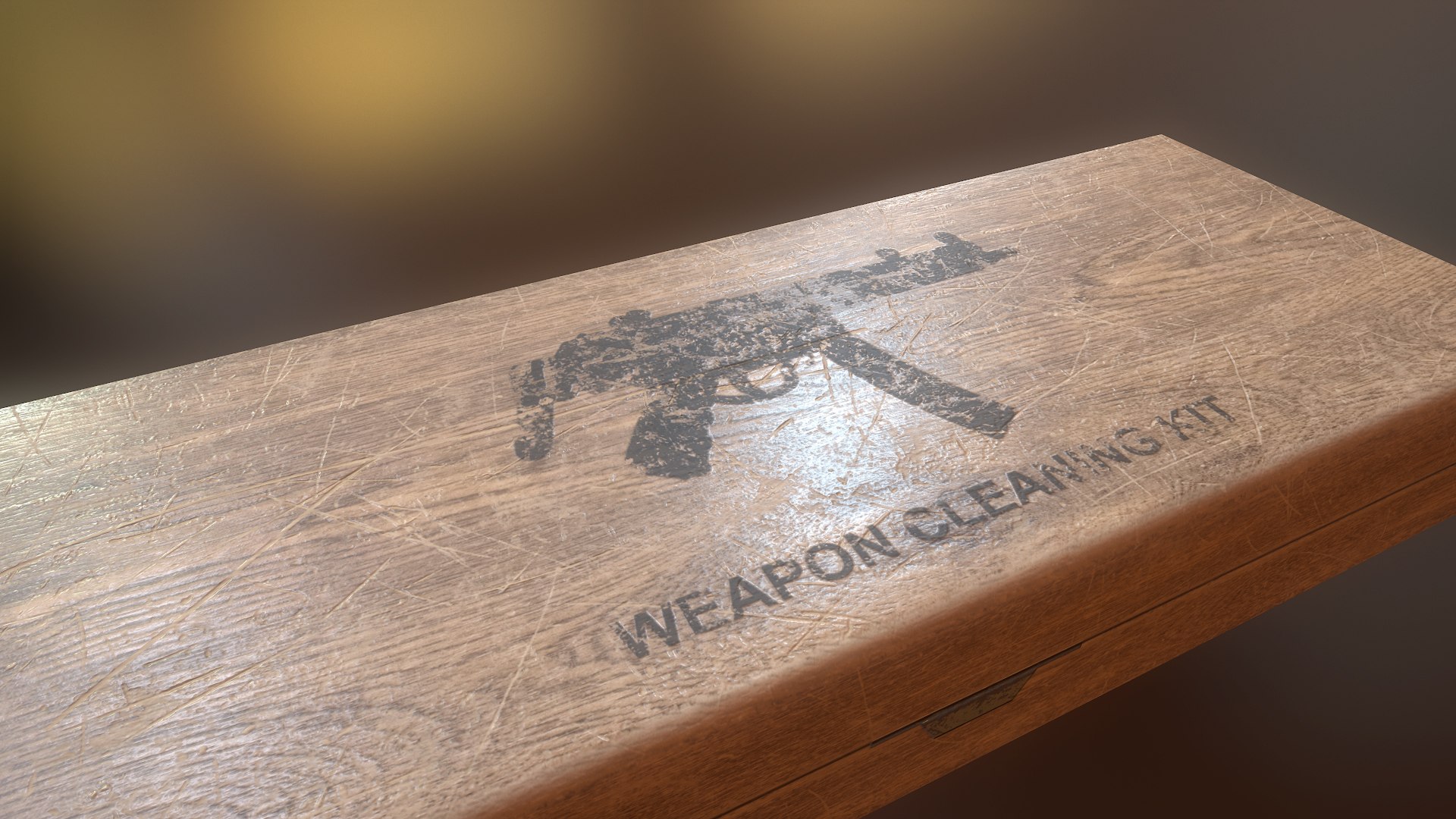 Millitary Wooden Weapon Cleaning And Repair Kit Da1 3D Model ...