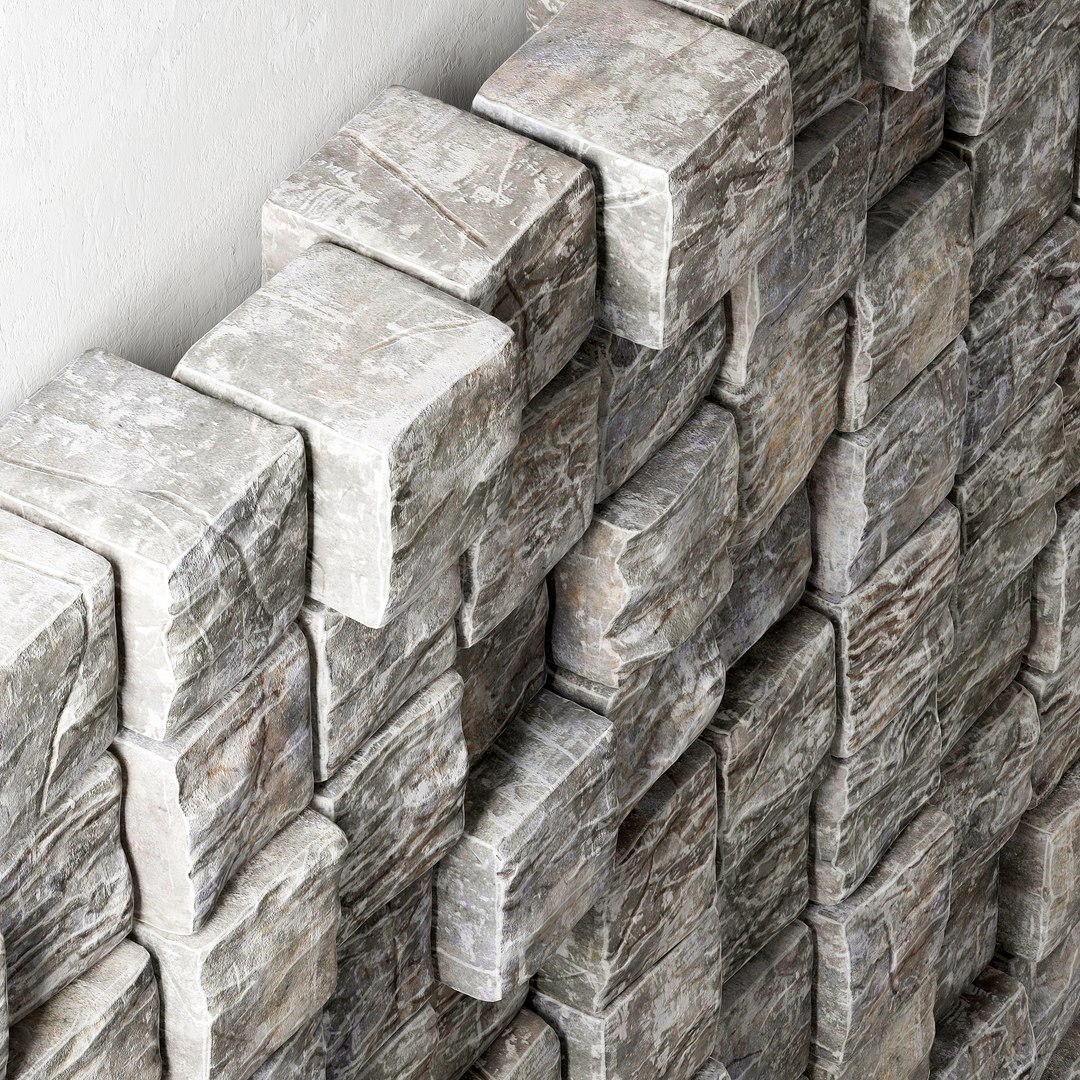 3D Panel Stone Cube - TurboSquid 1482497