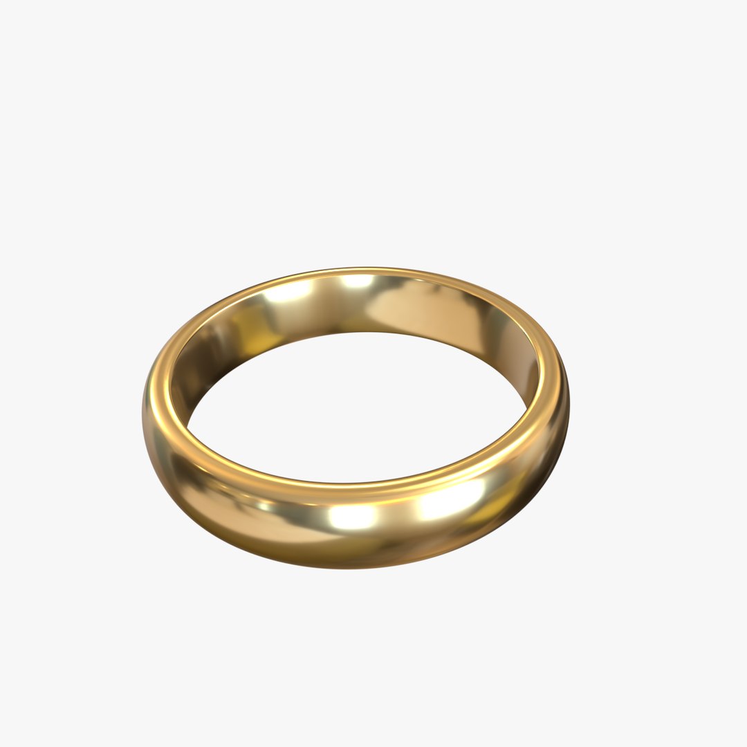 Gold Ring 3D Model - TurboSquid 1458057