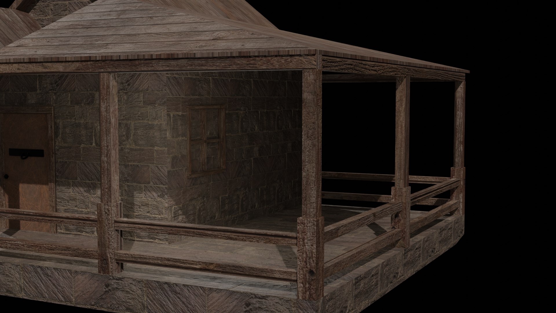 Free STONE HOUSE 3D Model - TurboSquid 2057538