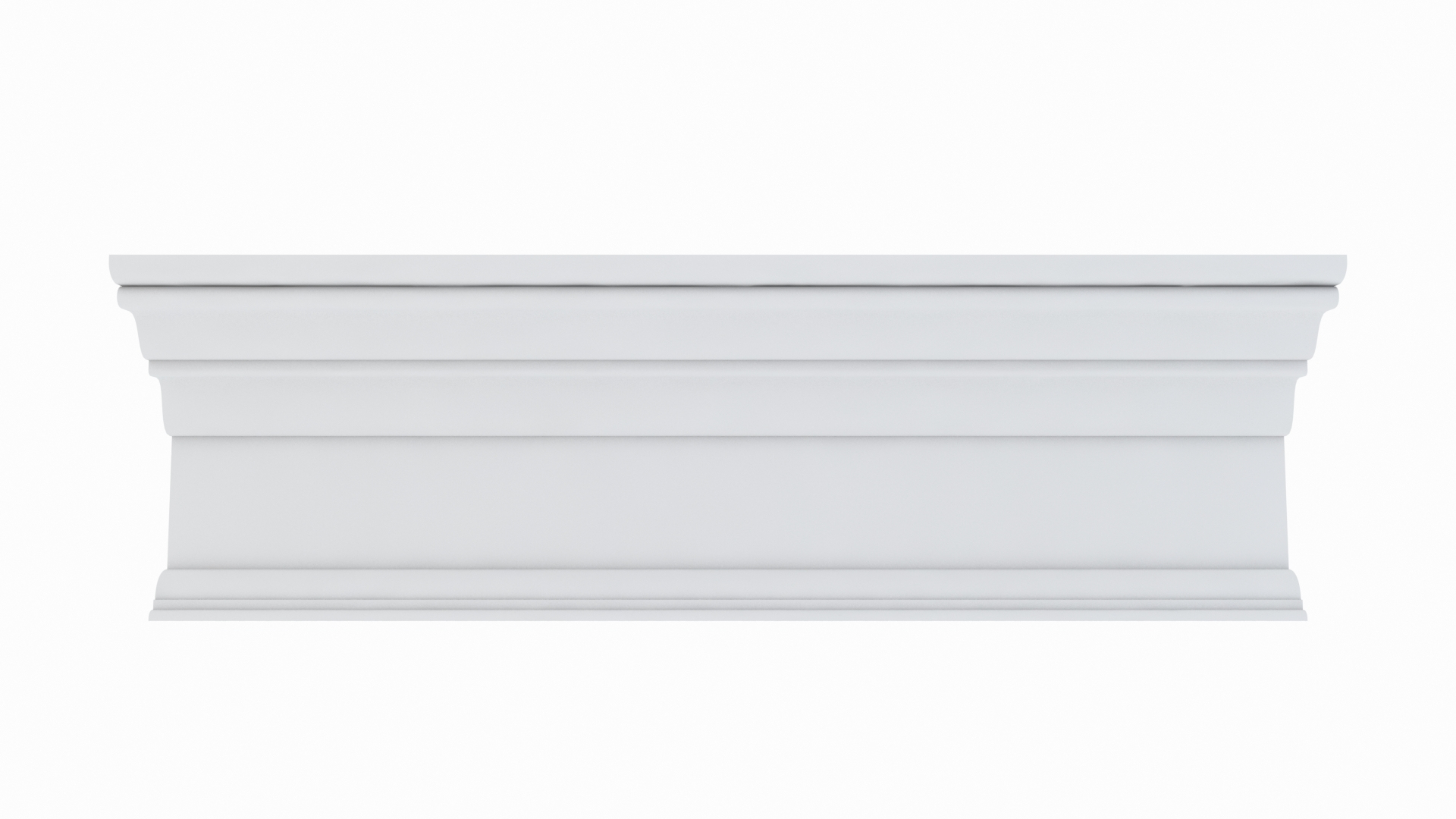 3D Cornice 127 Straight Model - TurboSquid 2027255