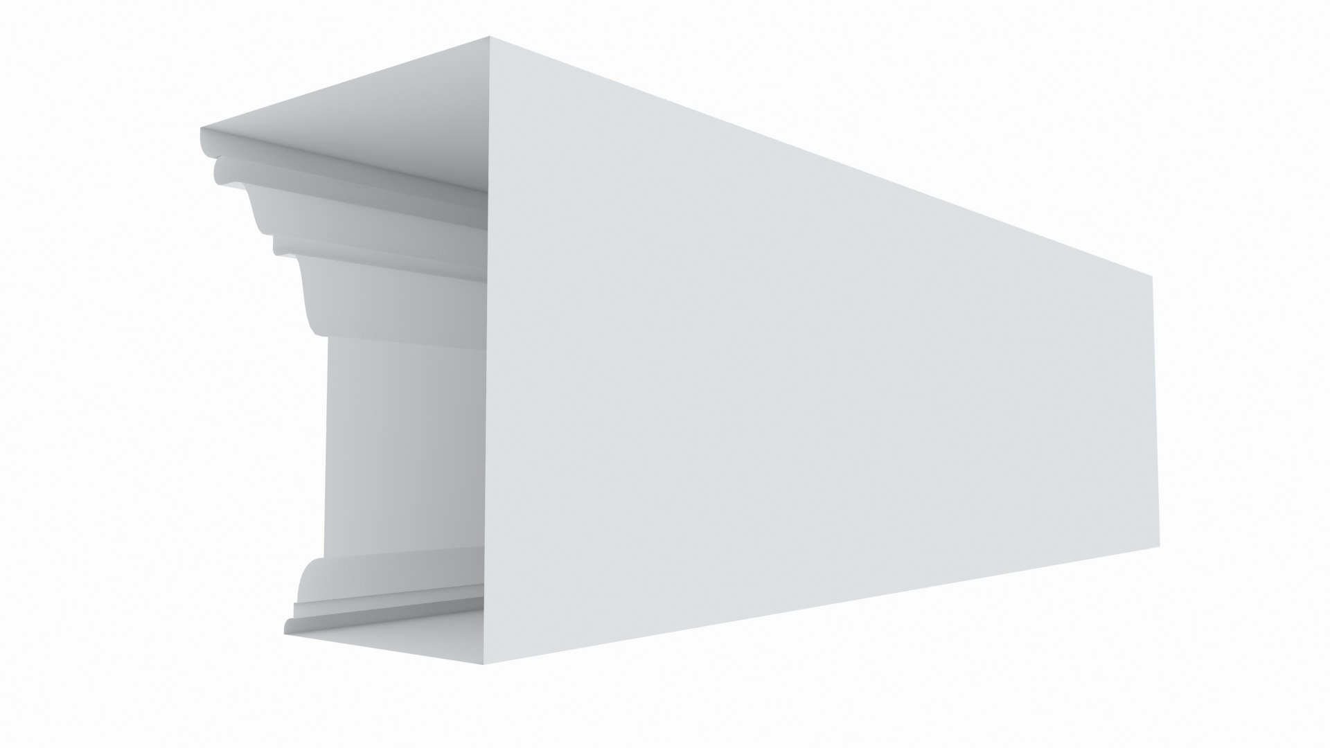 3D Cornice 127 Straight Model - TurboSquid 2027255