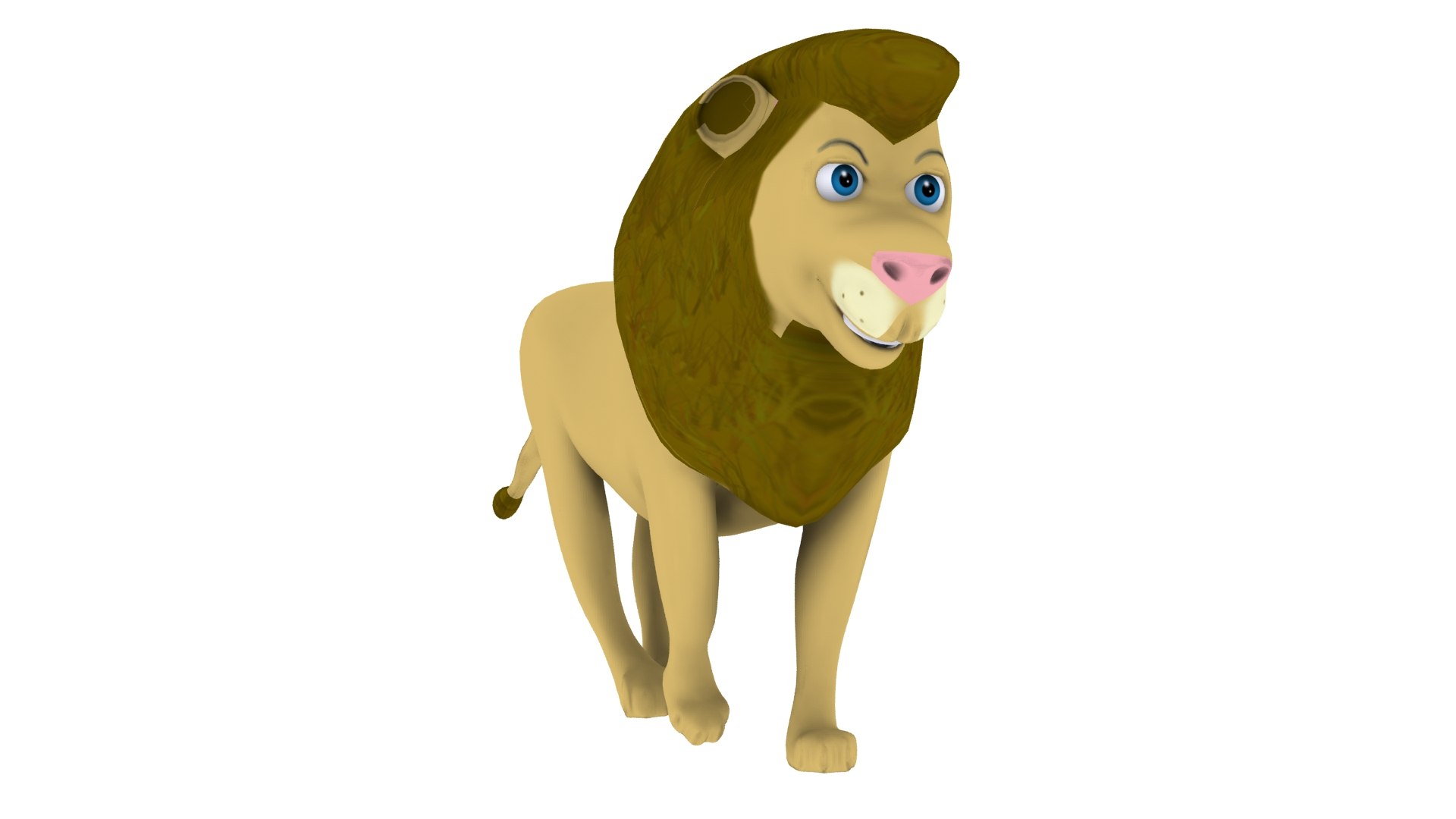 3D Model Lion Cartoon - TurboSquid 1954199