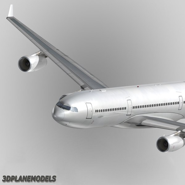 3d airbus a340-200 model