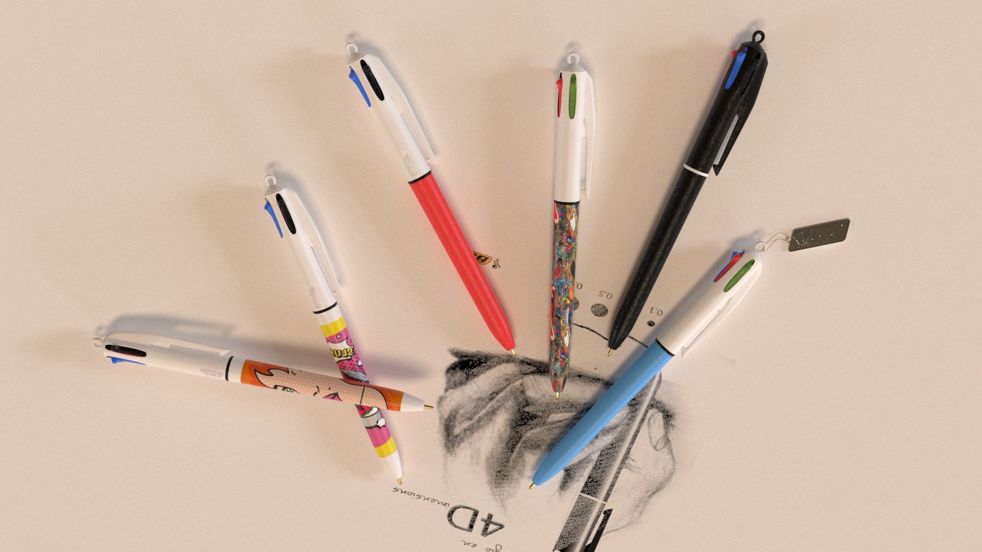 Pen BIC Model - TurboSquid 2198371