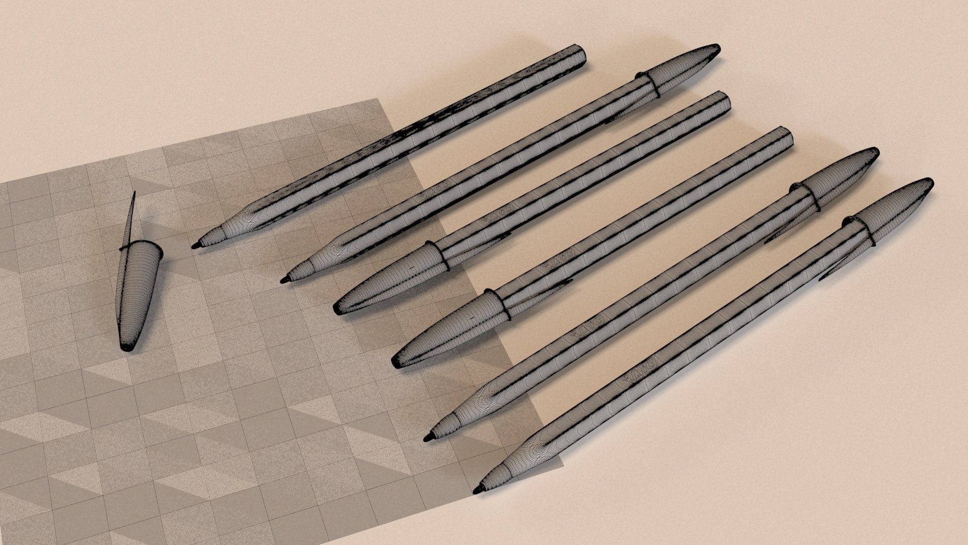 Pen BIC Model - TurboSquid 2198371