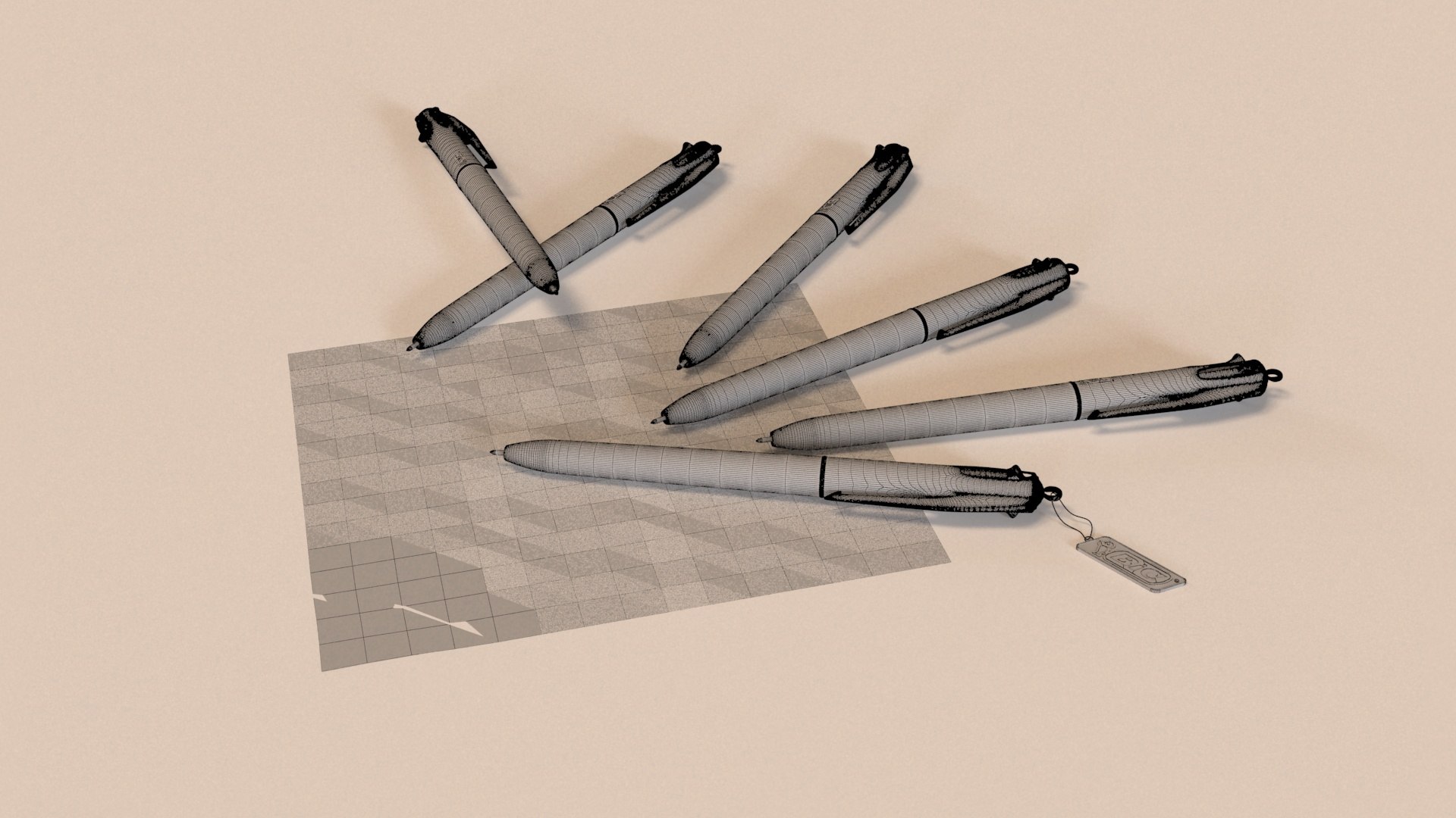 Pen BIC Model - TurboSquid 2198371