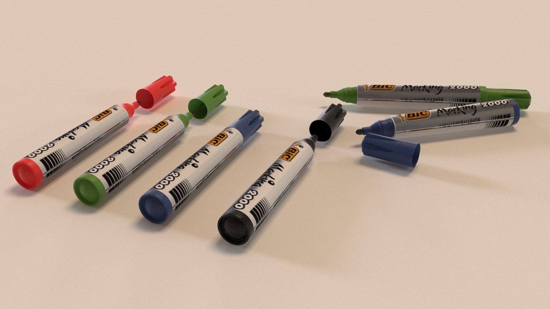 Pen BIC Model - TurboSquid 2198371