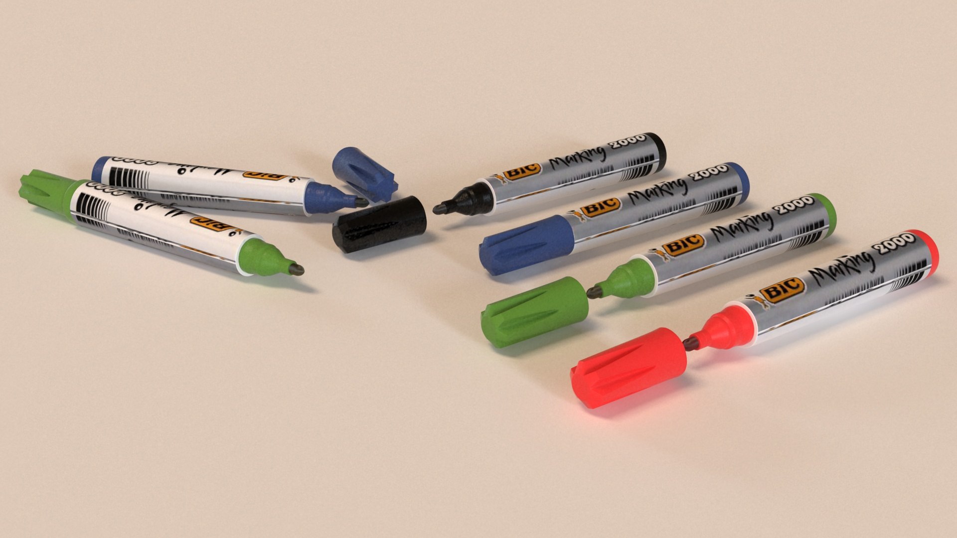 Pen BIC Model - TurboSquid 2198371