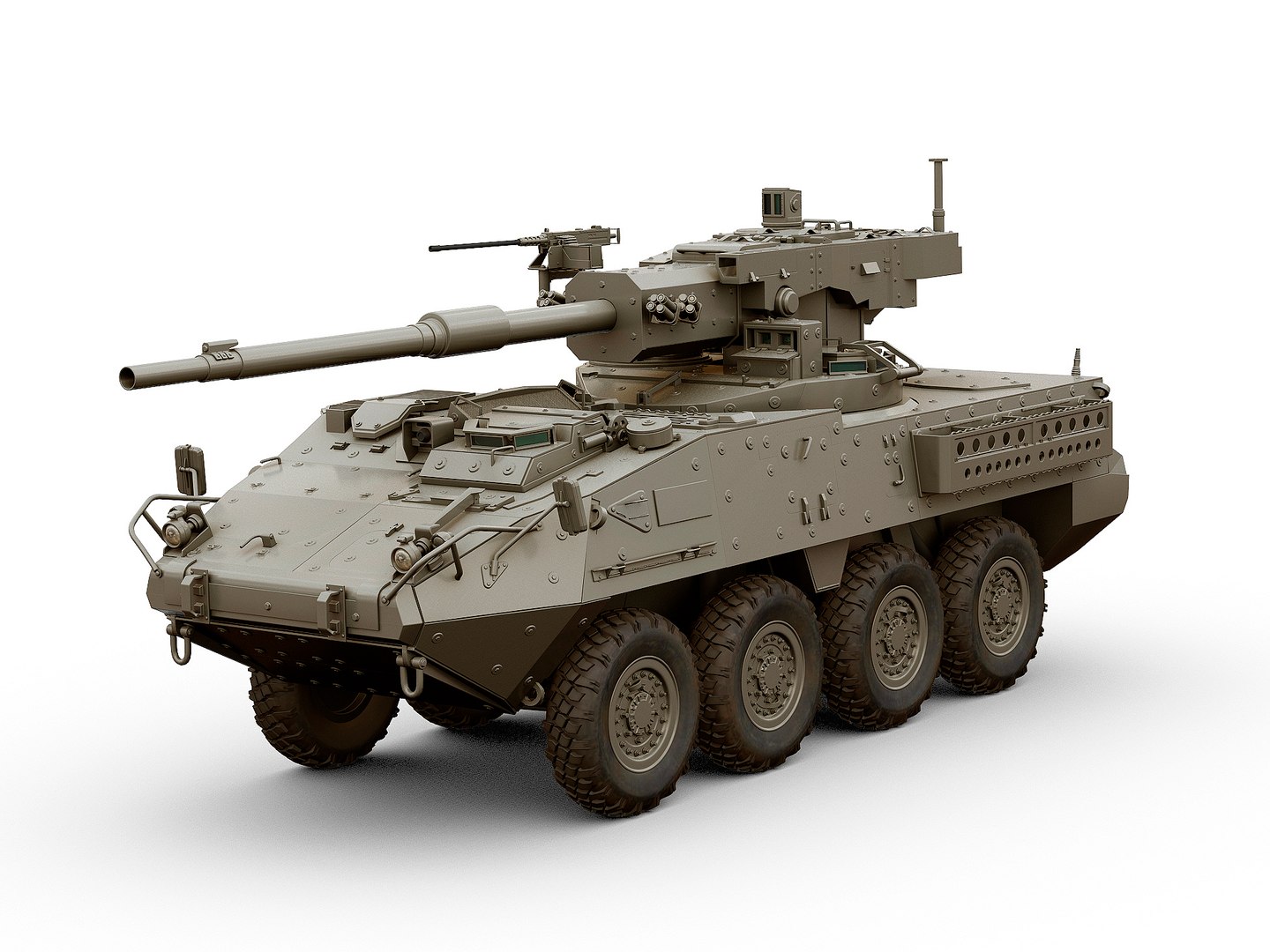 3D Model M1128 Stryker Mobile Gun System - TurboSquid 2118242