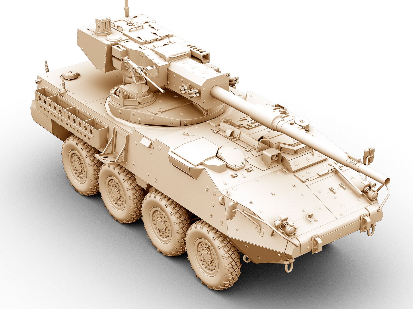 3D Model M1128 Stryker Mobile Gun System - TurboSquid 2118242