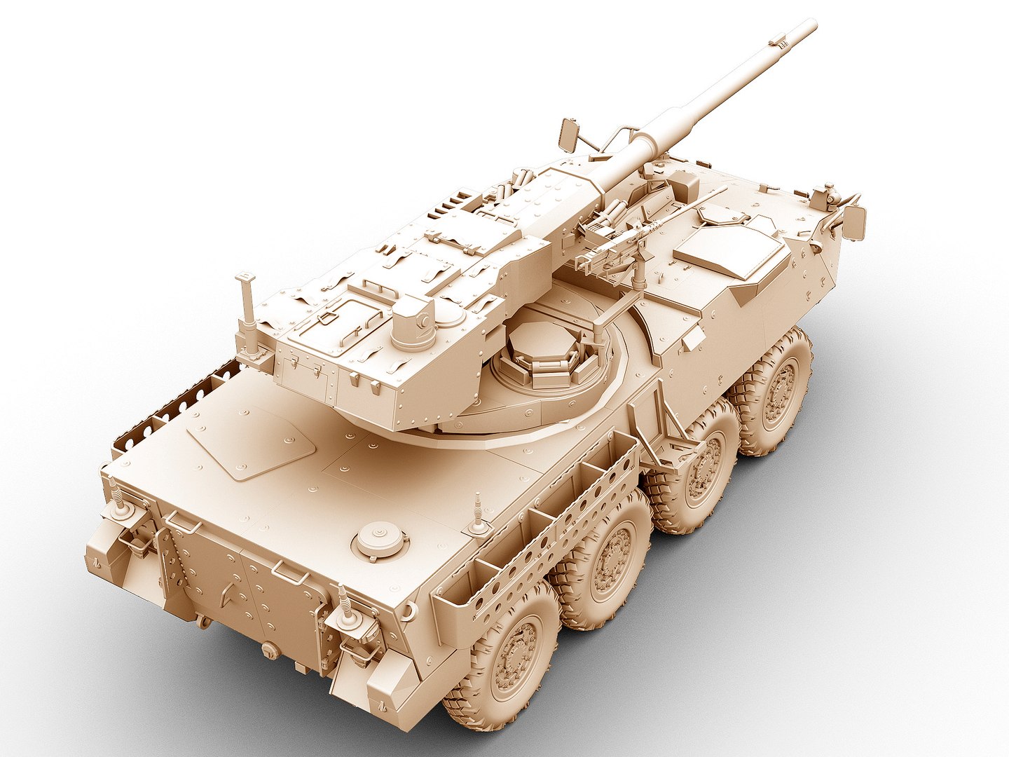 3D Model M1128 Stryker Mobile Gun System - TurboSquid 2118242