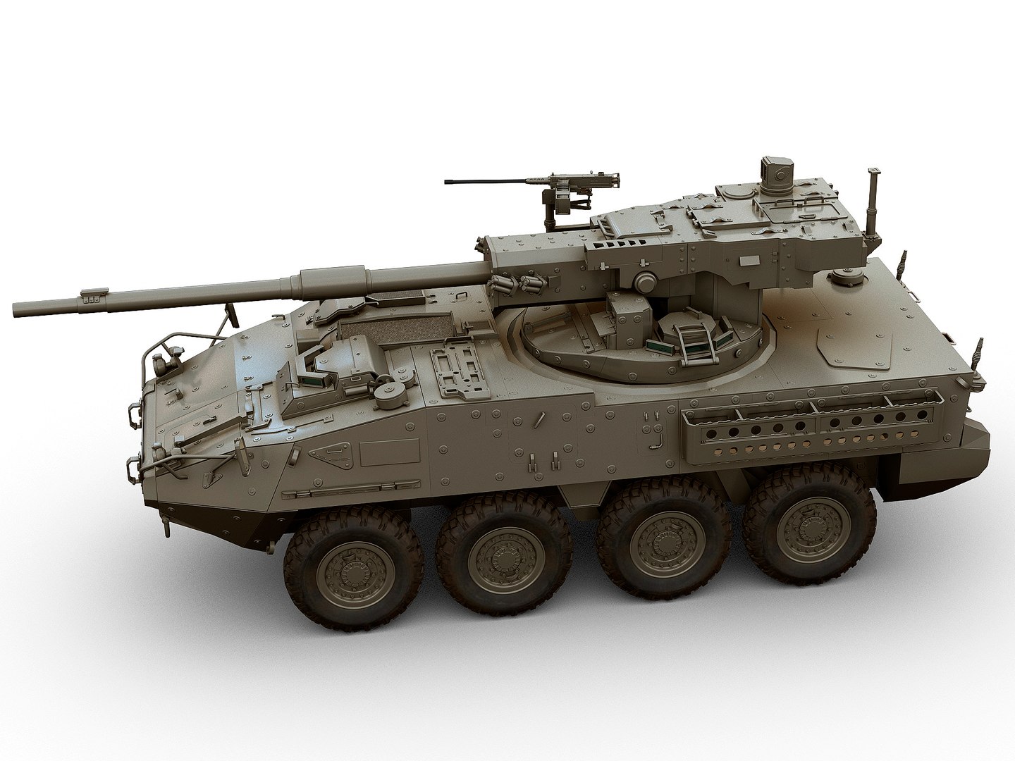 3D Model M1128 Stryker Mobile Gun System - TurboSquid 2118242