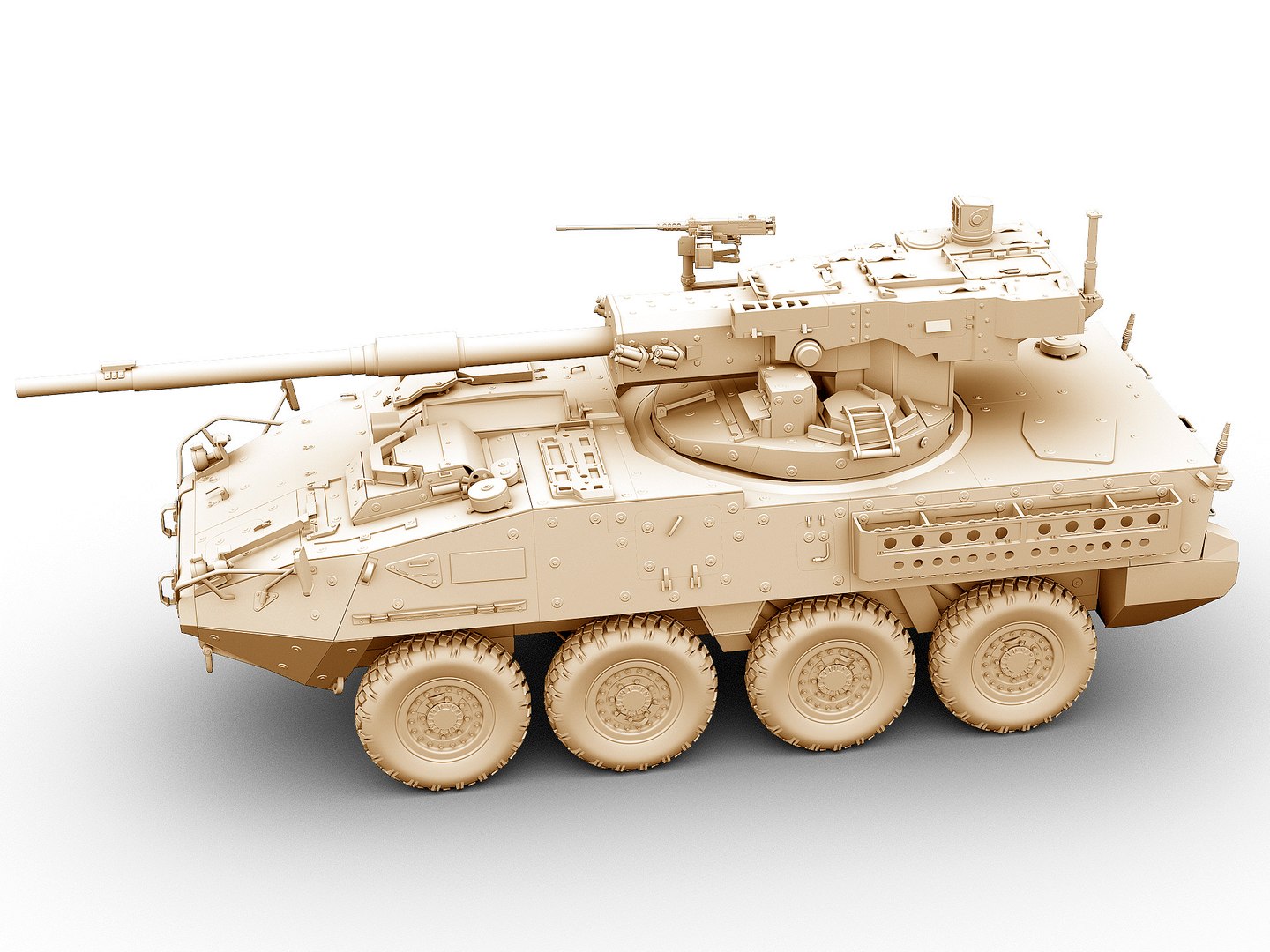 3D Model M1128 Stryker Mobile Gun System - TurboSquid 2118242