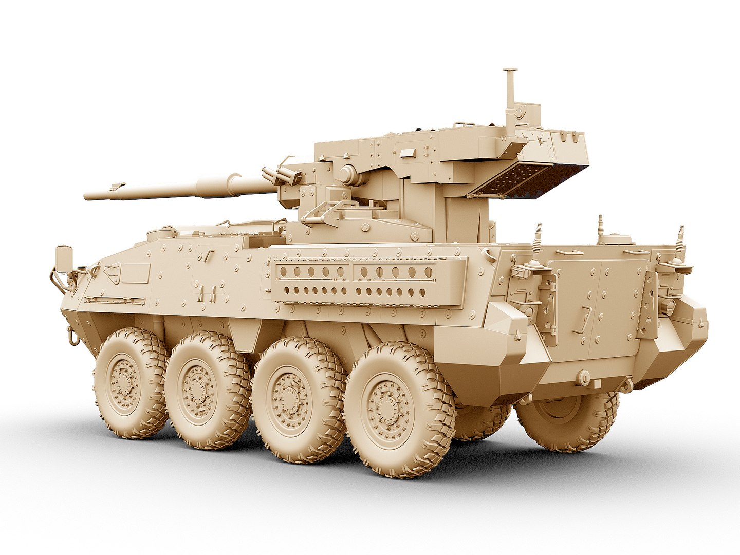 3D Model M1128 Stryker Mobile Gun System - TurboSquid 2118242