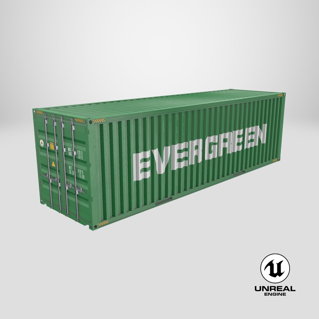 Detailed Shipping Container 02 3D Model - TurboSquid 2224434