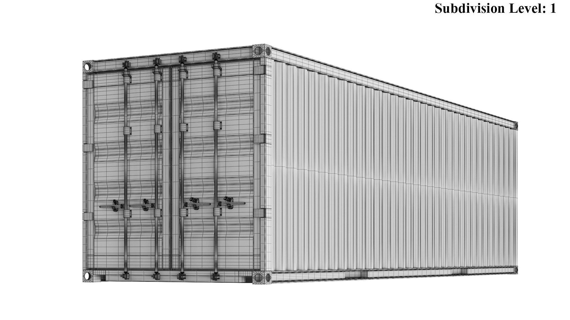 Detailed Shipping Container 02 3D Model - TurboSquid 2224434