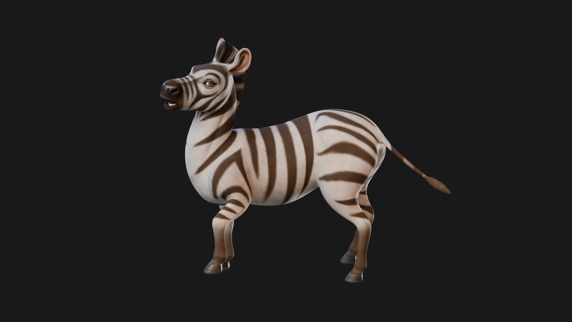 Stylized Wild Zebra - Rigged 3D Animal Auto-Rig Pro 3D Model ...