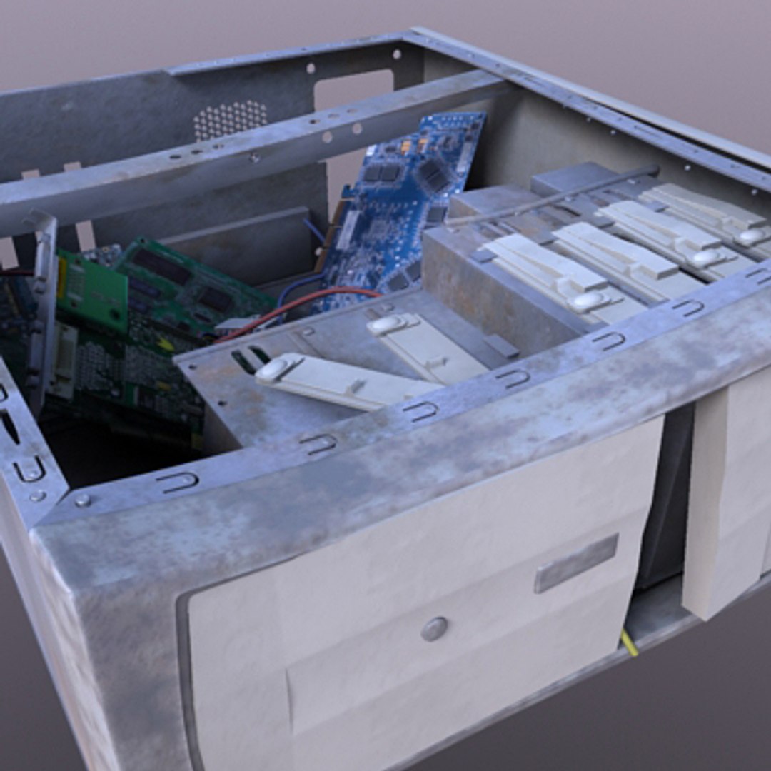 3d Model Of Ruined Pc Case