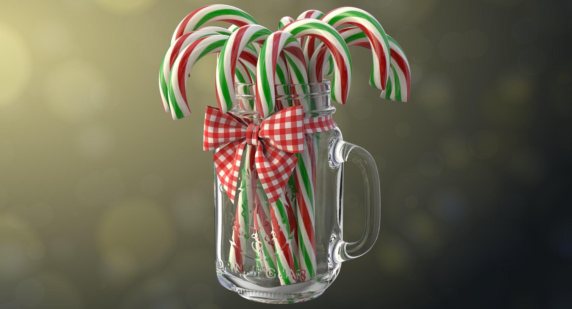 Realistic candy jar 3D model - TurboSquid 1225346