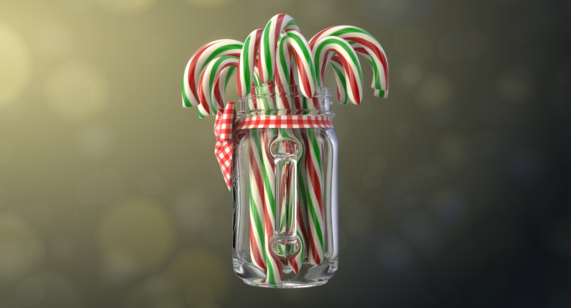 Realistic candy jar 3D model - TurboSquid 1225346