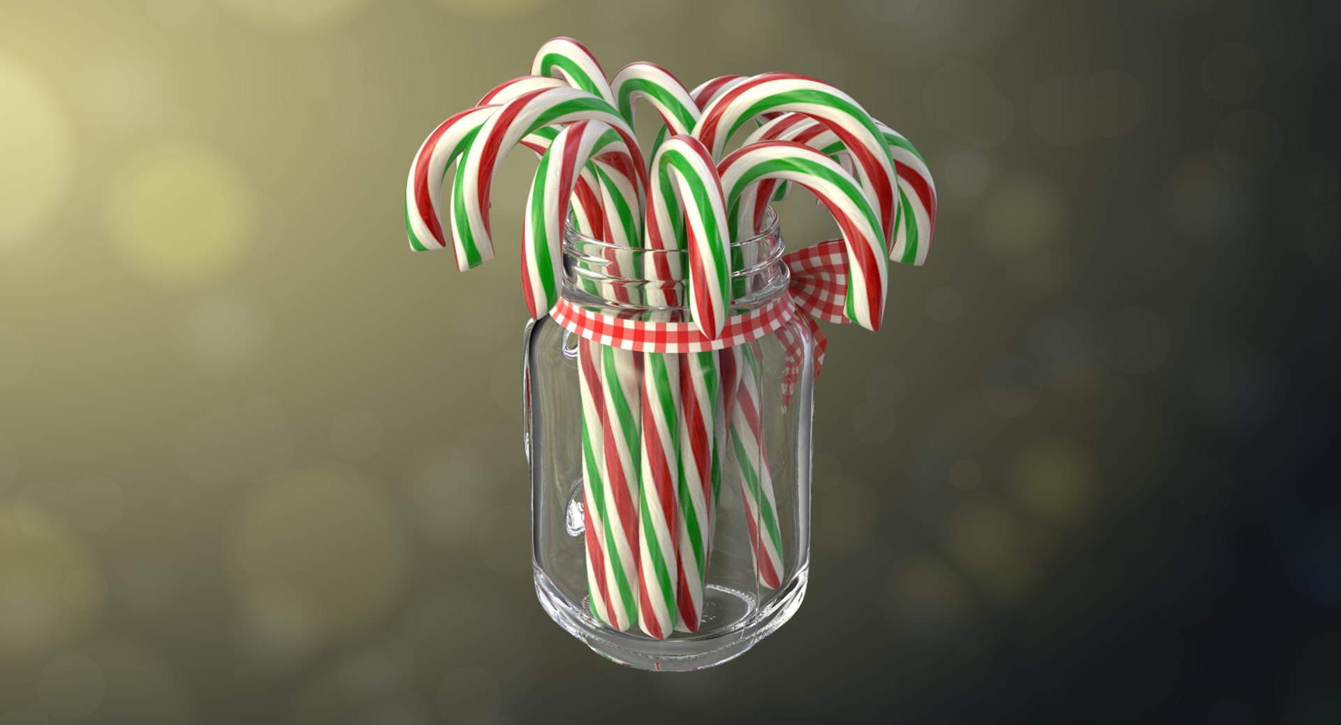 Realistic candy jar 3D model - TurboSquid 1225346
