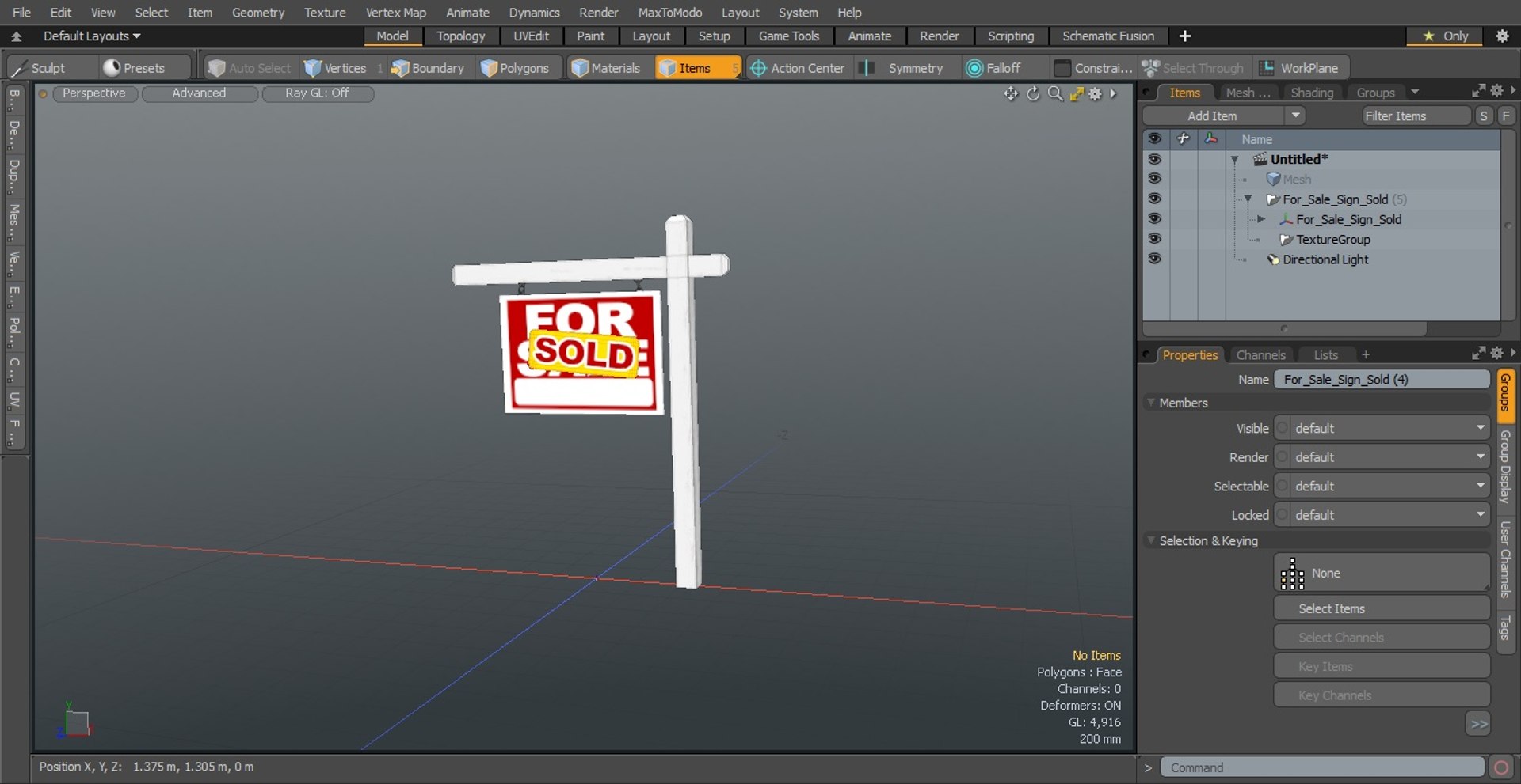 3D For Sale Sign Sold model - TurboSquid 1790688
