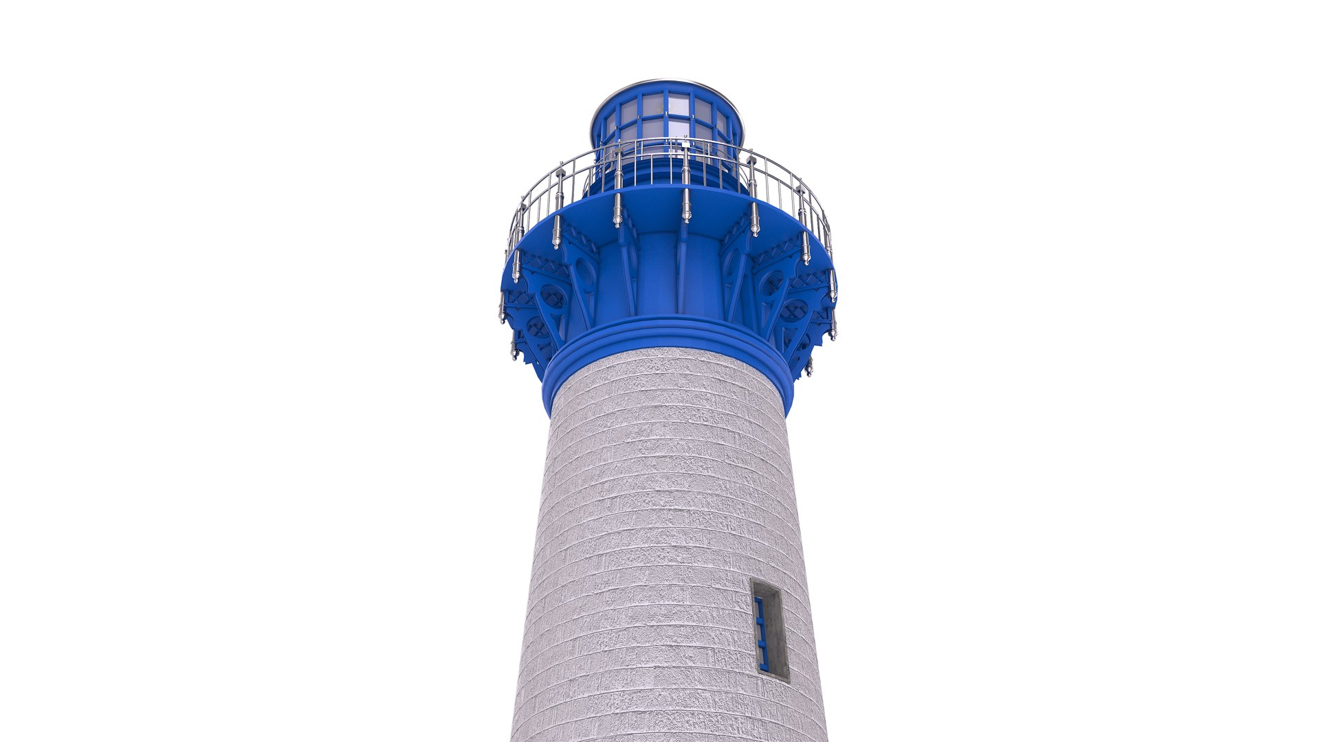 3D Model Lighthouse - Blue - TurboSquid 1913813