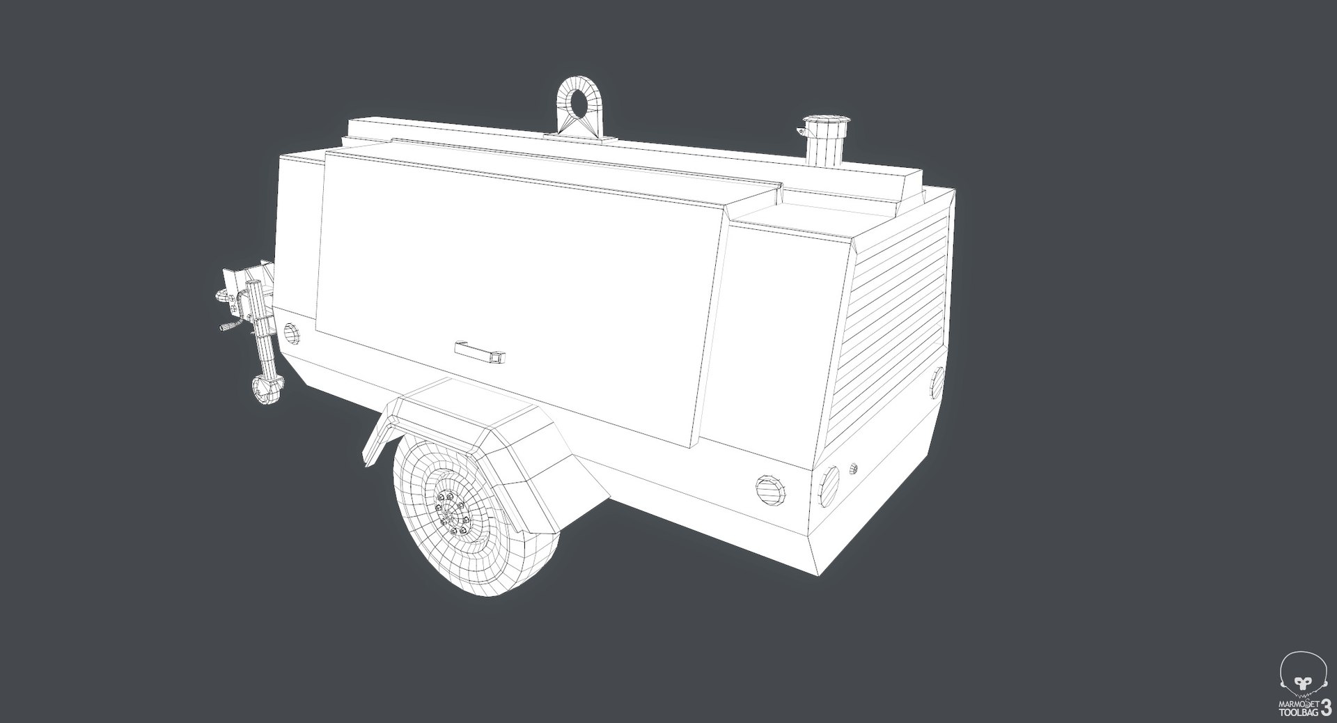 Towable compressor 3D model - TurboSquid 1219720