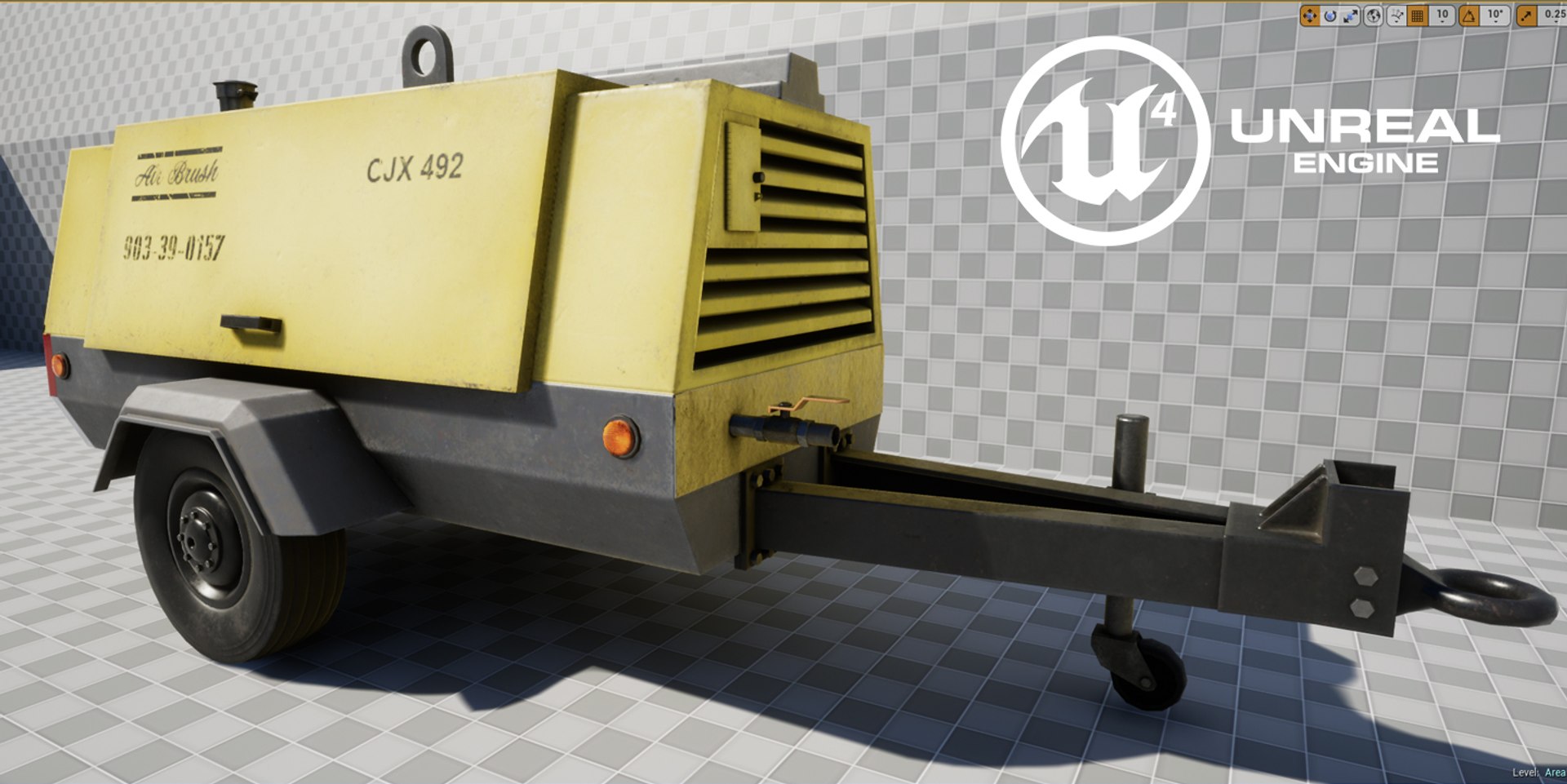 Towable compressor 3D model - TurboSquid 1219720