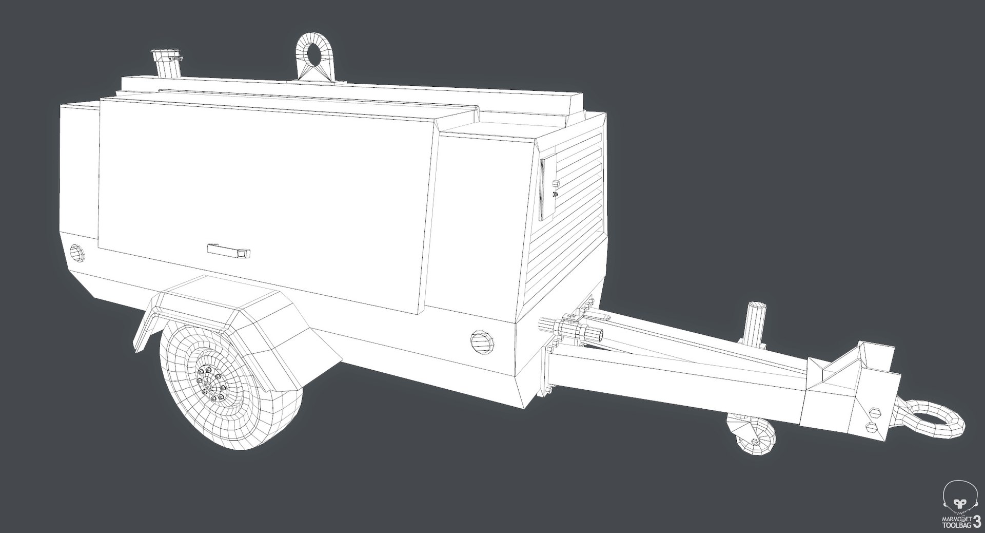 Towable compressor 3D model - TurboSquid 1219720