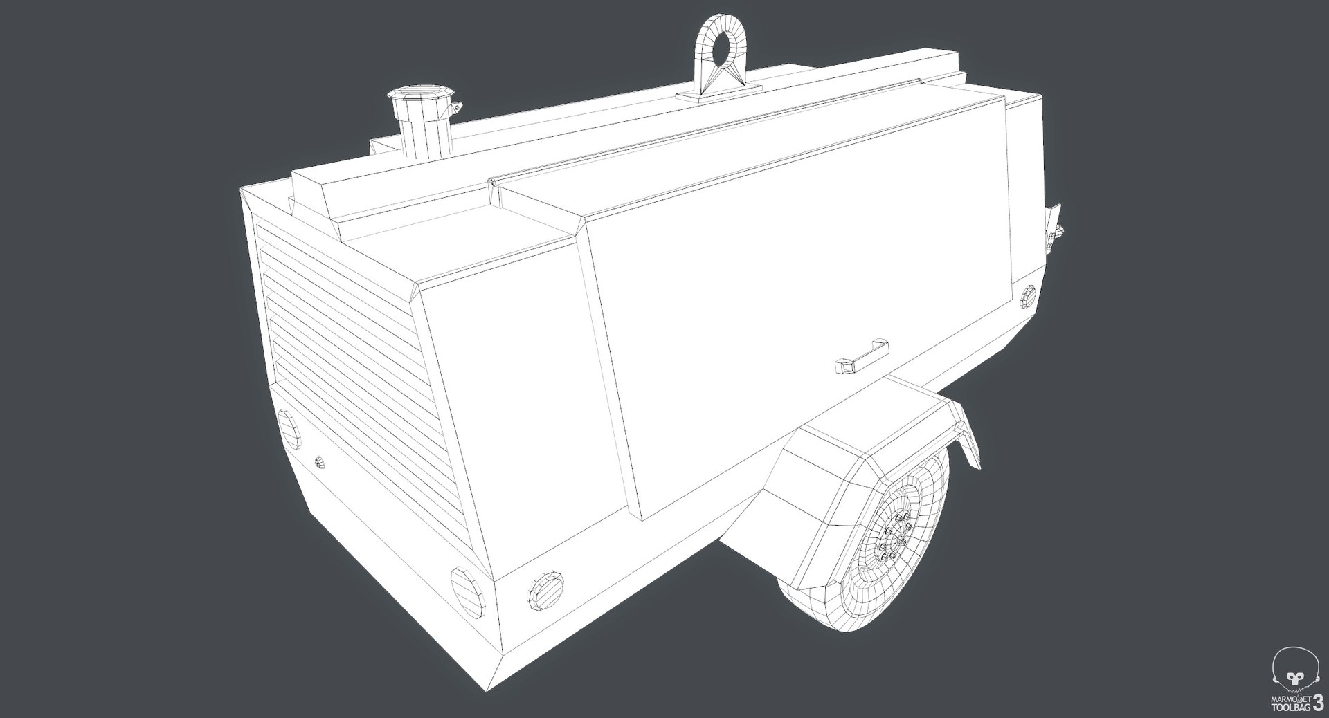 Towable compressor 3D model - TurboSquid 1219720