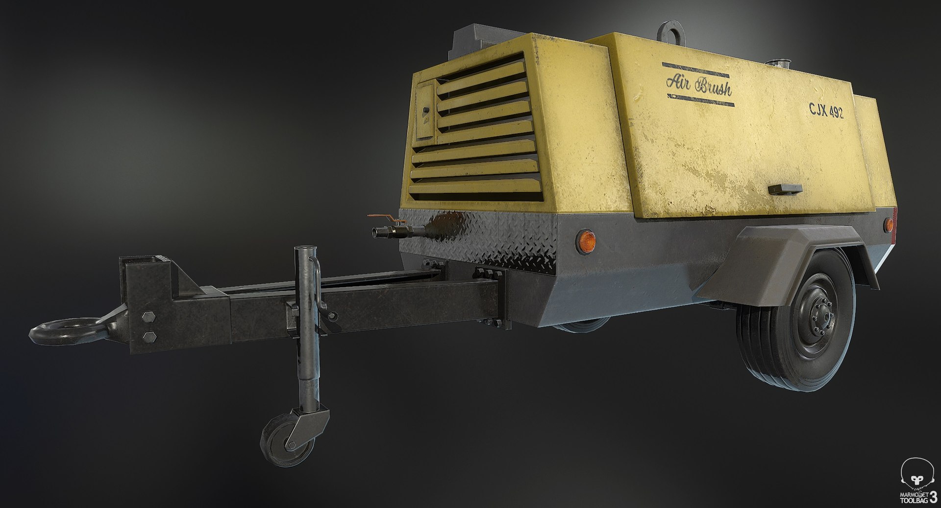 Towable compressor 3D model - TurboSquid 1219720