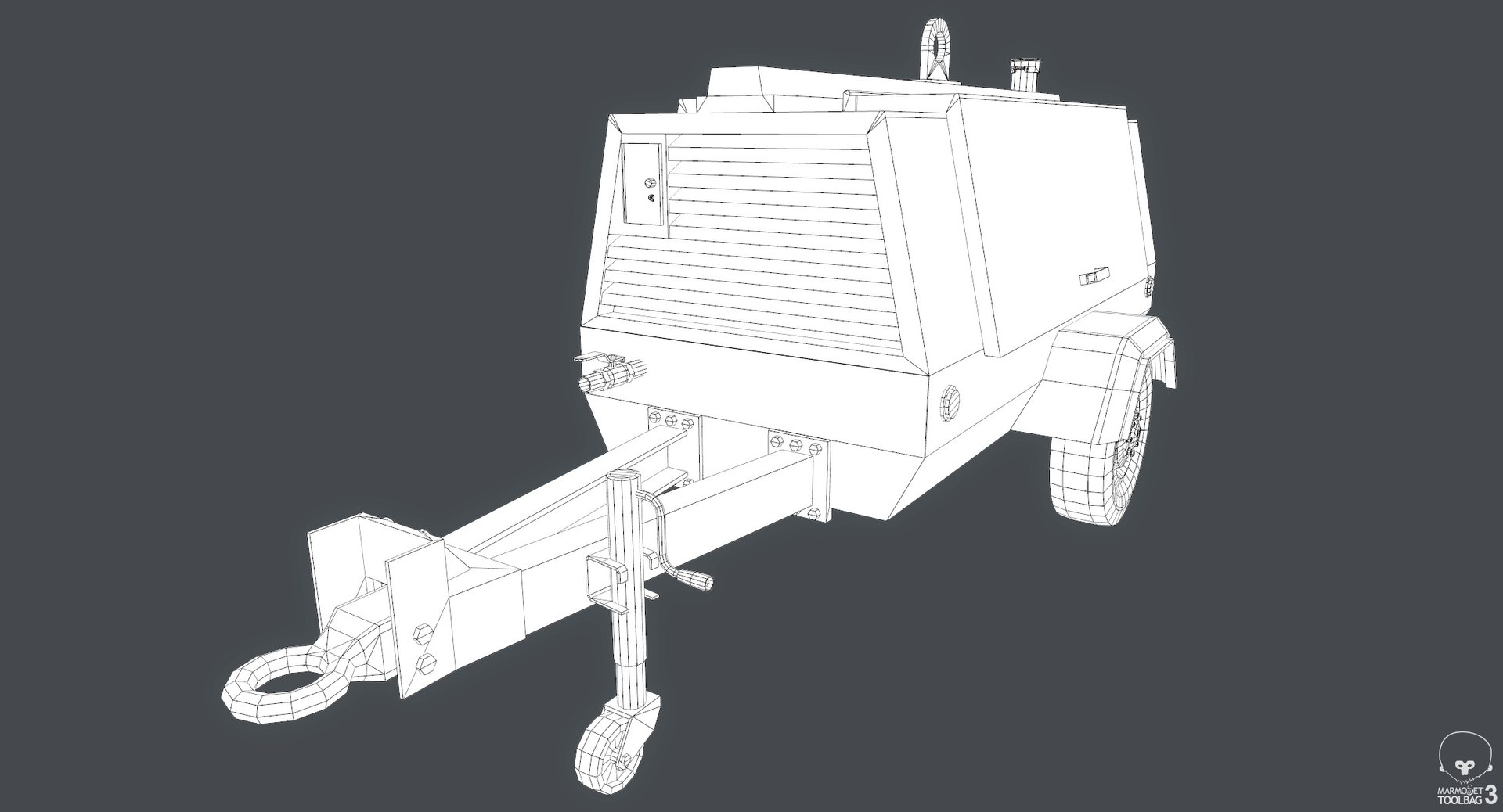 Towable compressor 3D model - TurboSquid 1219720
