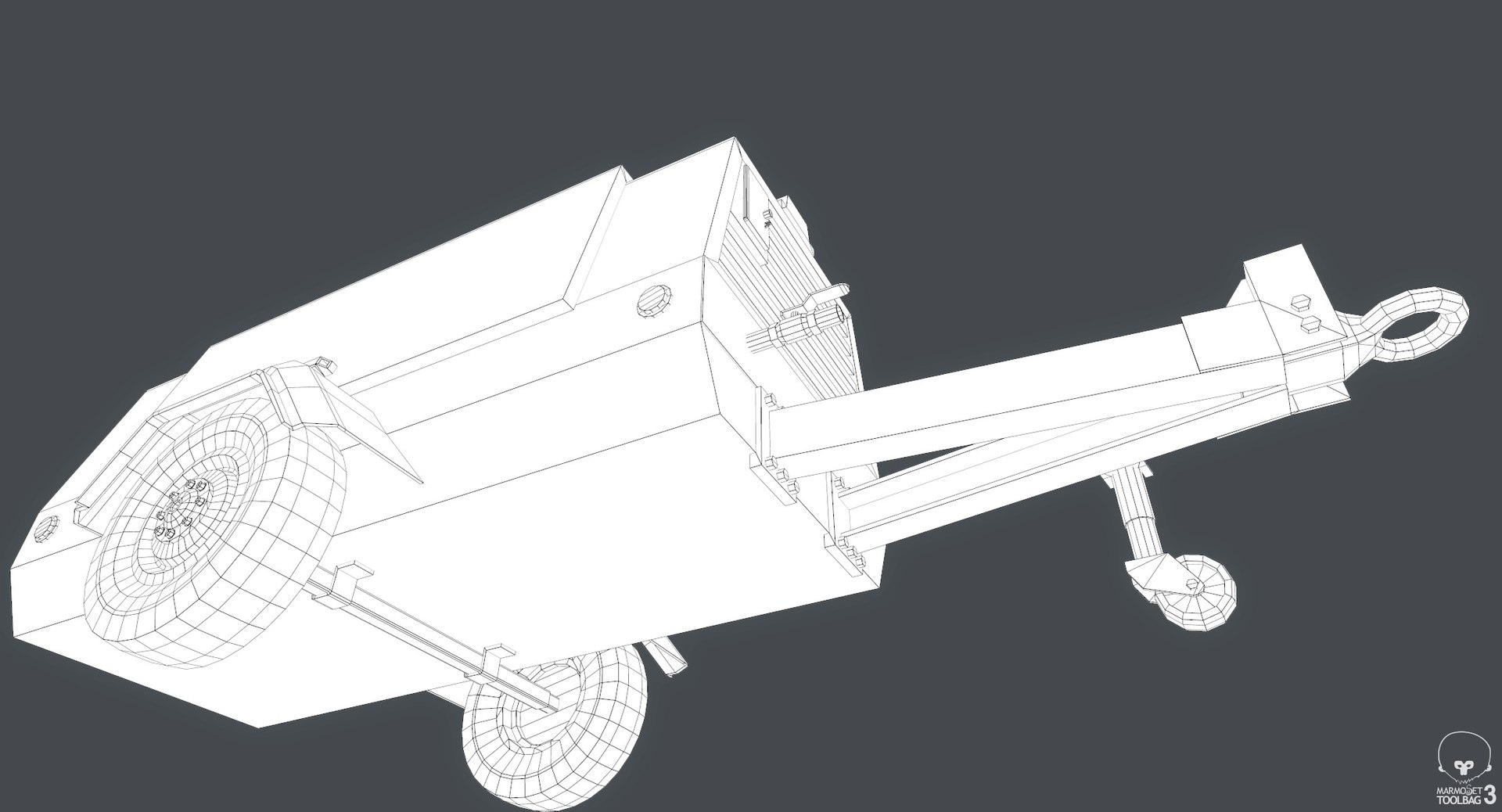 Towable compressor 3D model - TurboSquid 1219720