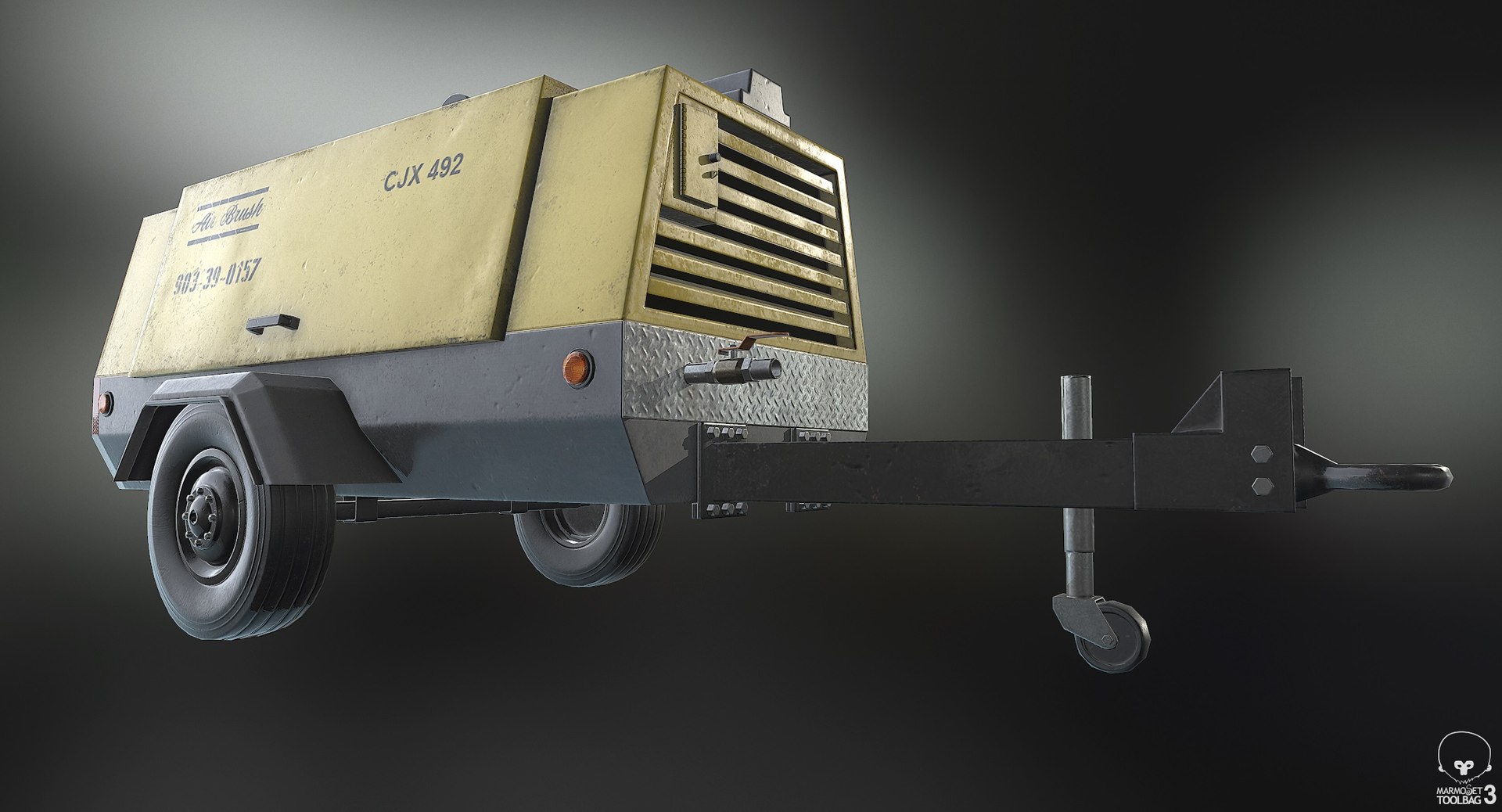 Towable compressor 3D model - TurboSquid 1219720