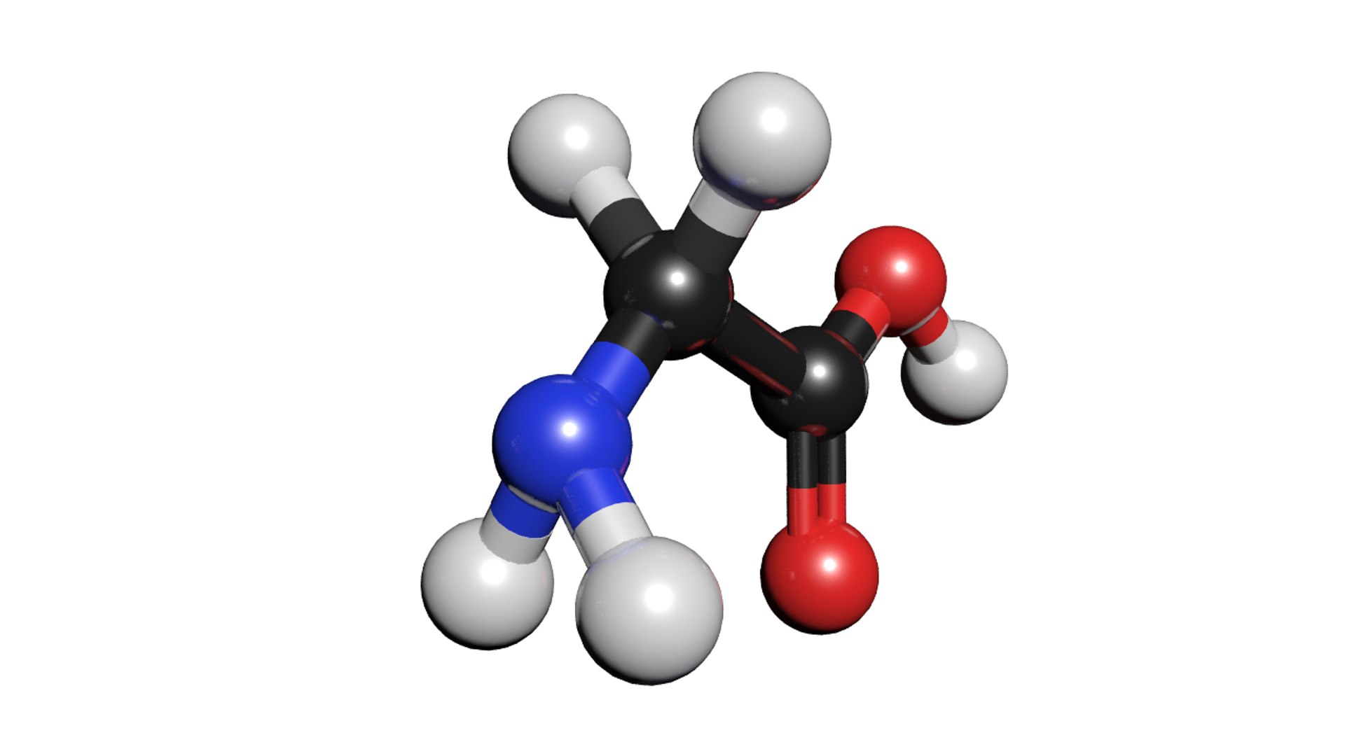 3D Model C2h5no2 Molecule Glycine - TurboSquid 1424765
