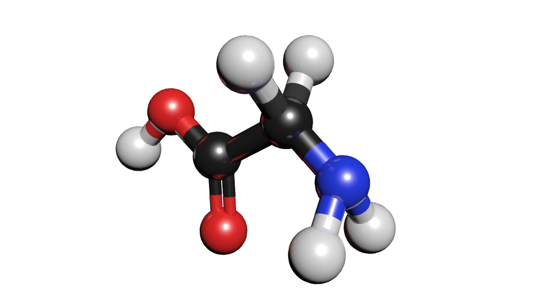 3D Model C2h5no2 Molecule Glycine - TurboSquid 1424765
